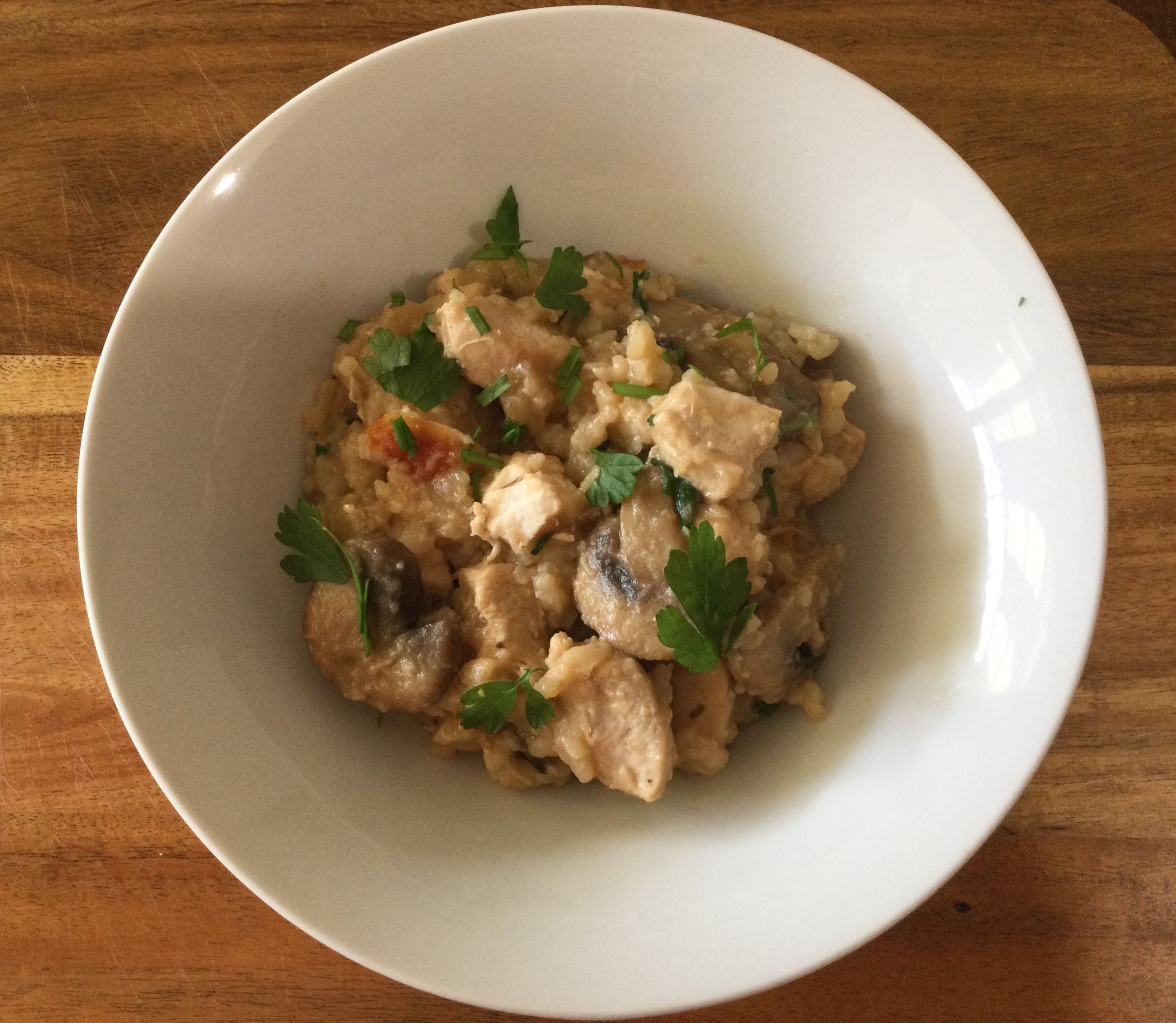 Slow Cooker Chicken and Mushroom Risotto | bunch