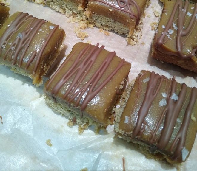 Salted ginger caramel slice | bunch