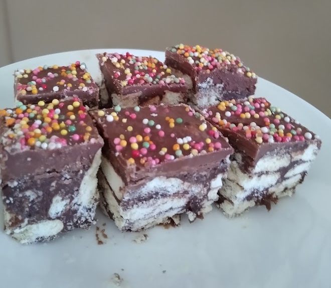 Fudgy hedgehog slice | bunch