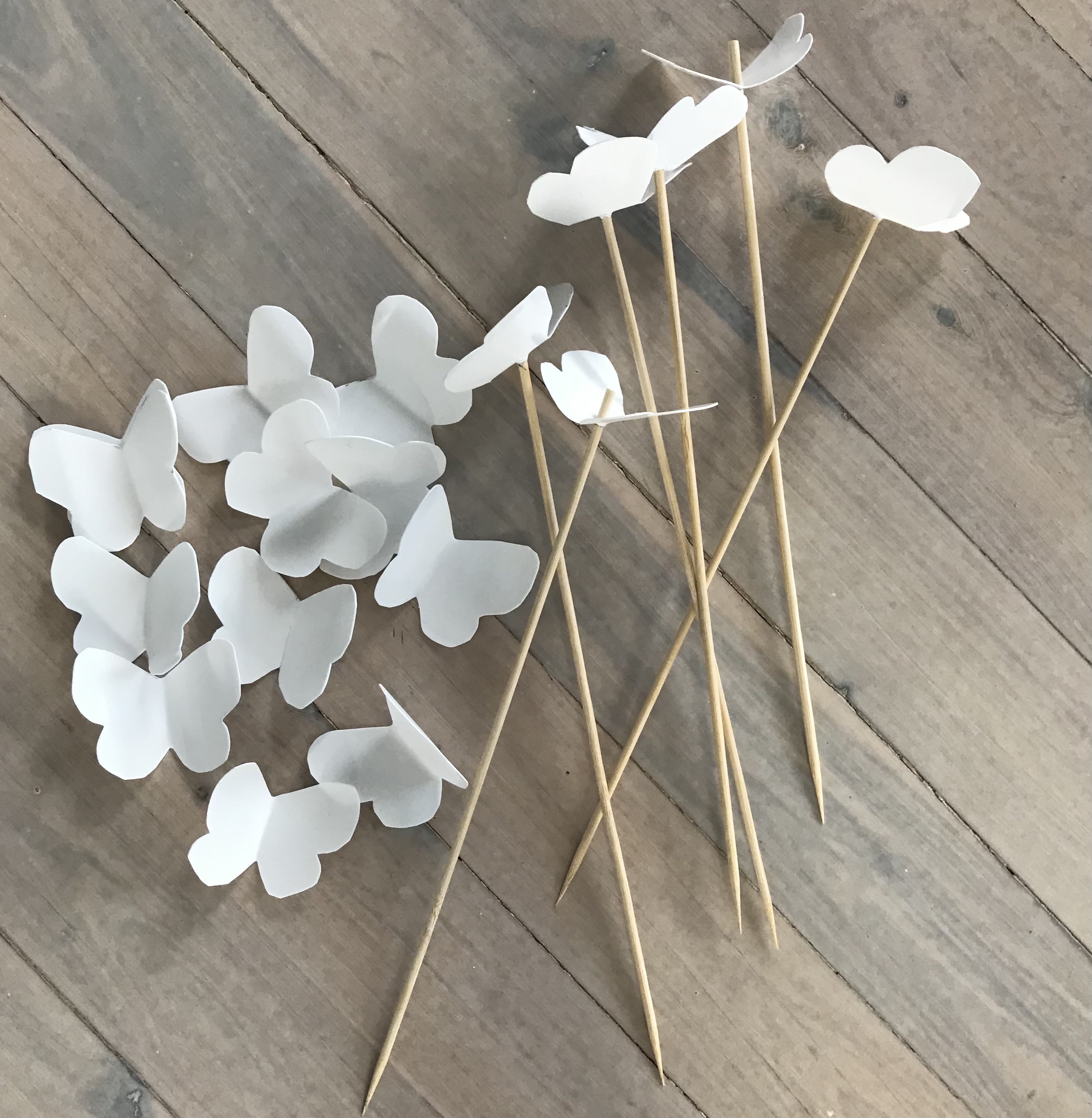DIY: White Butterfly Decoys | bunch