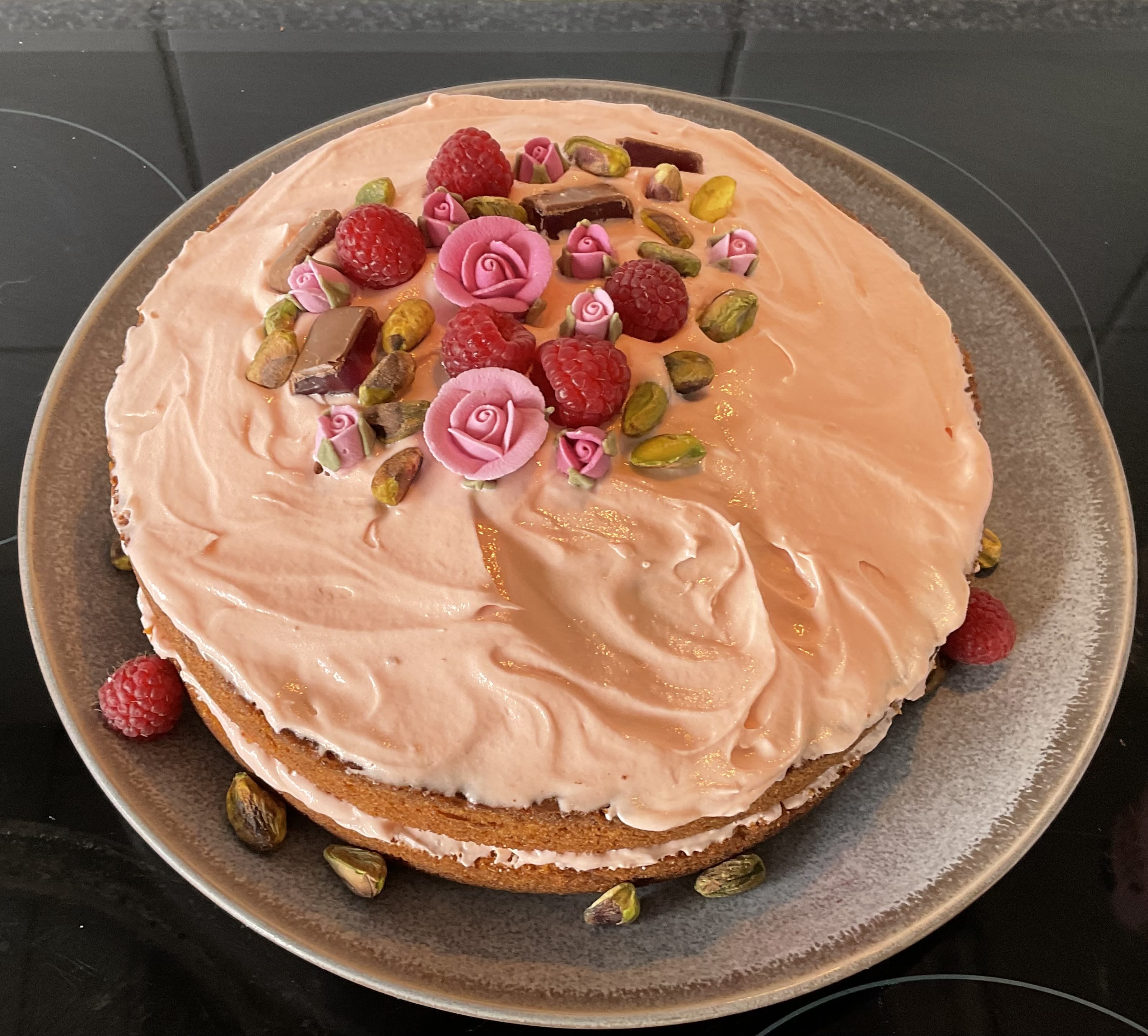 Rosewater Pink Butter Cream Cake | bunch