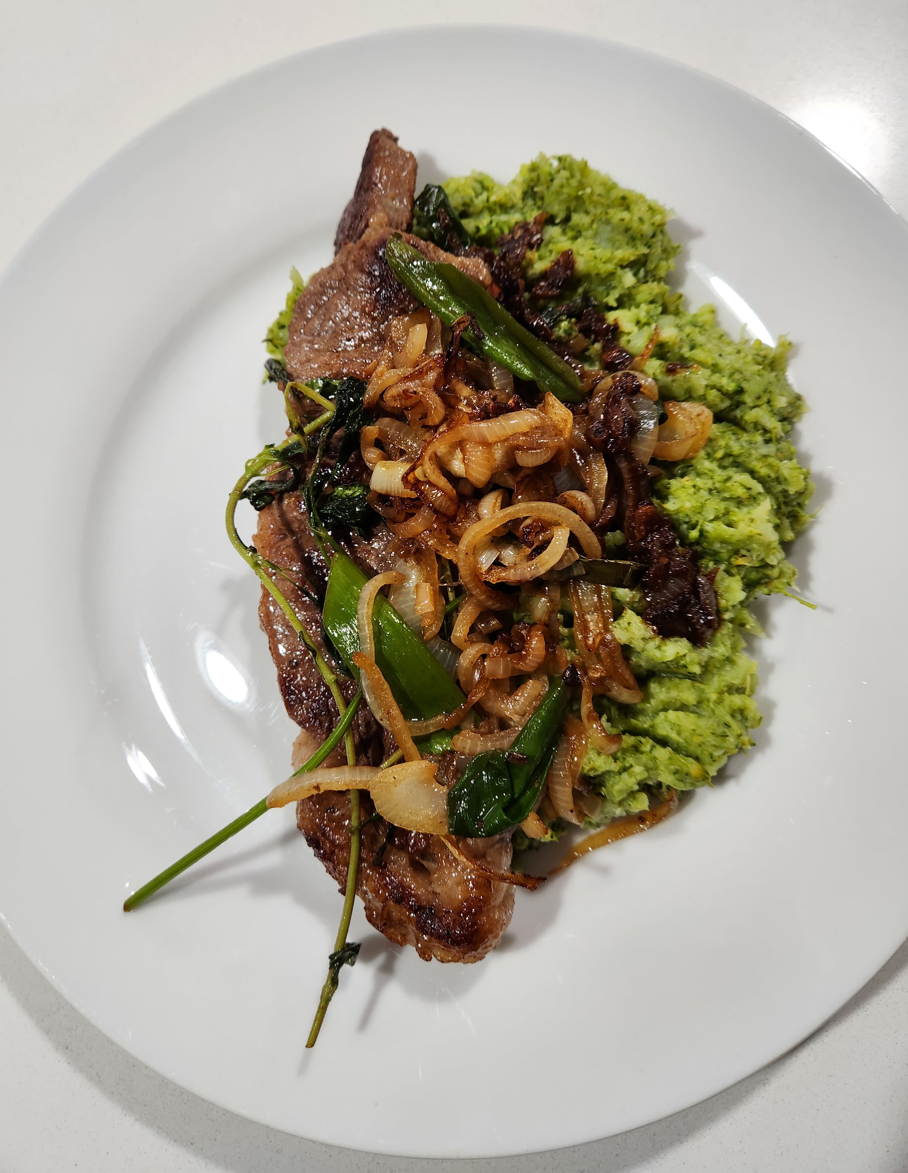 Beef on Mashed Broccoli | bunch