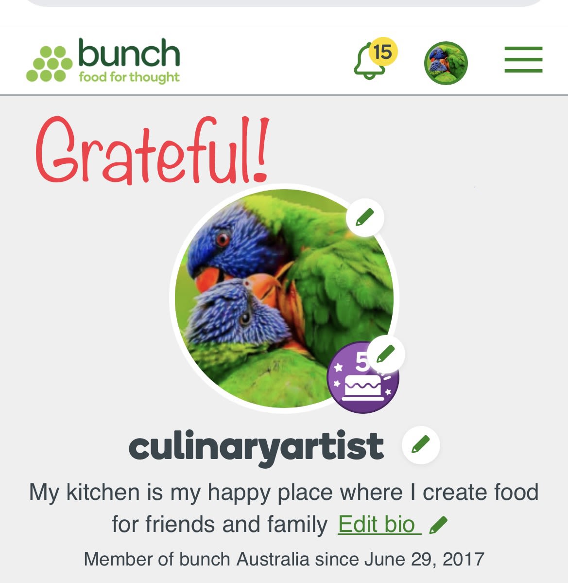 Gratefulness for Bunch | bunch