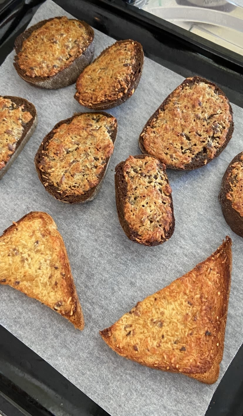 Oven Toasted Parmesan and Anchovies Toast | bunch