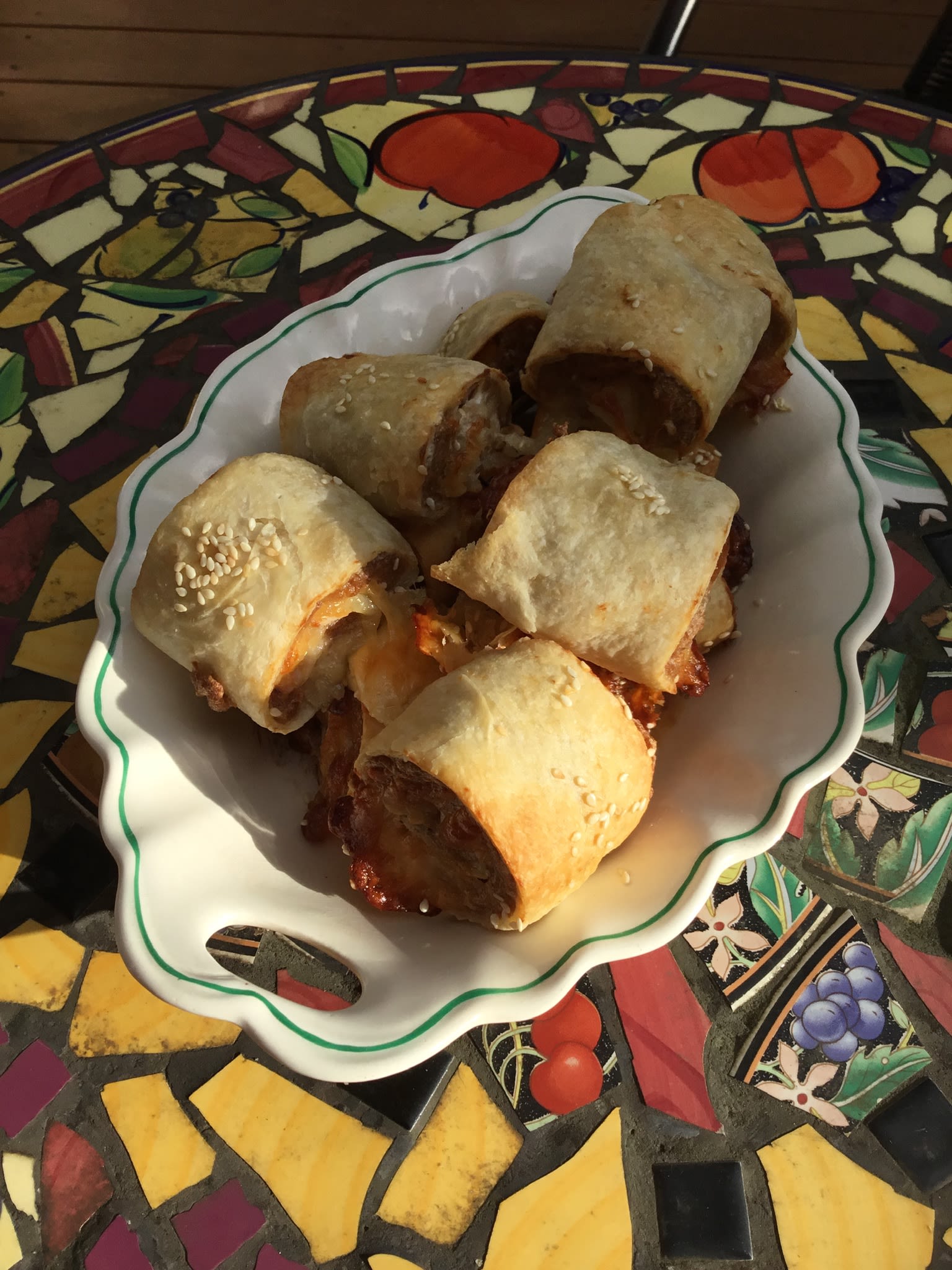 Wrap sausage rolls. | bunch