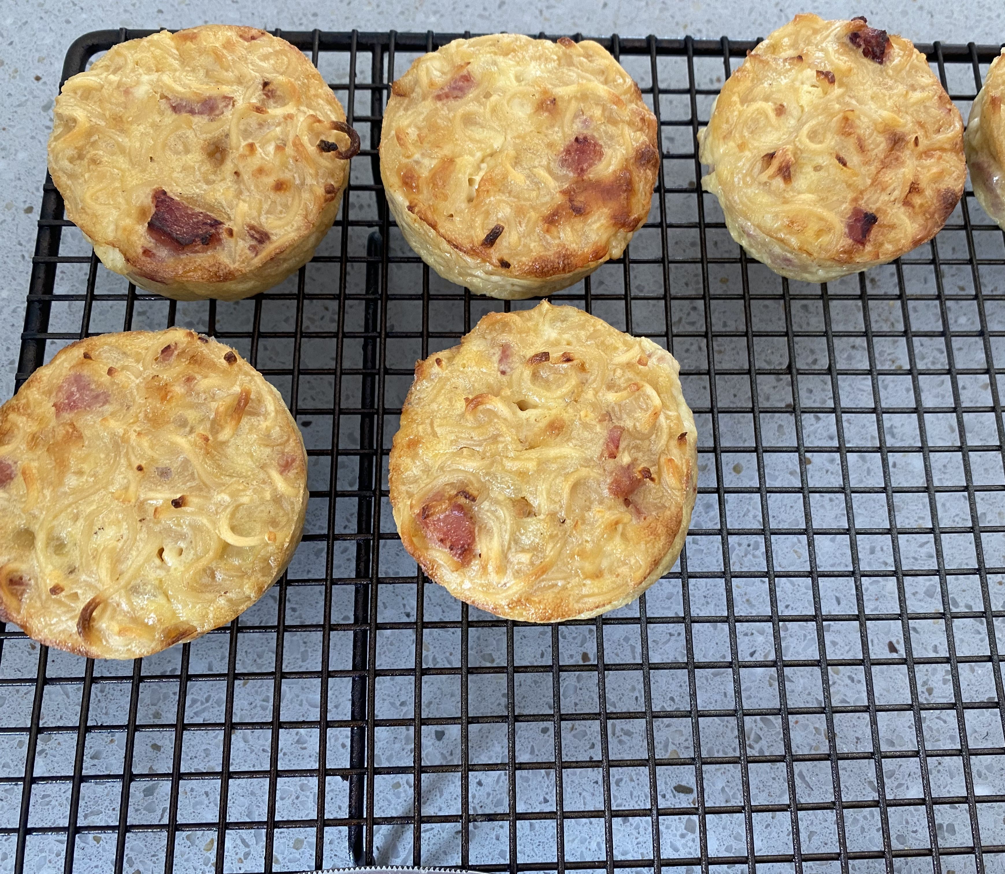 Mini Savoury Noodle Muffins | bunch