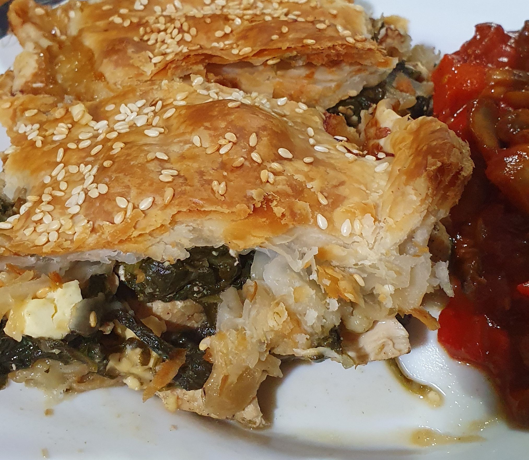 Spinach, Feta and Chicken Pie | bunch
