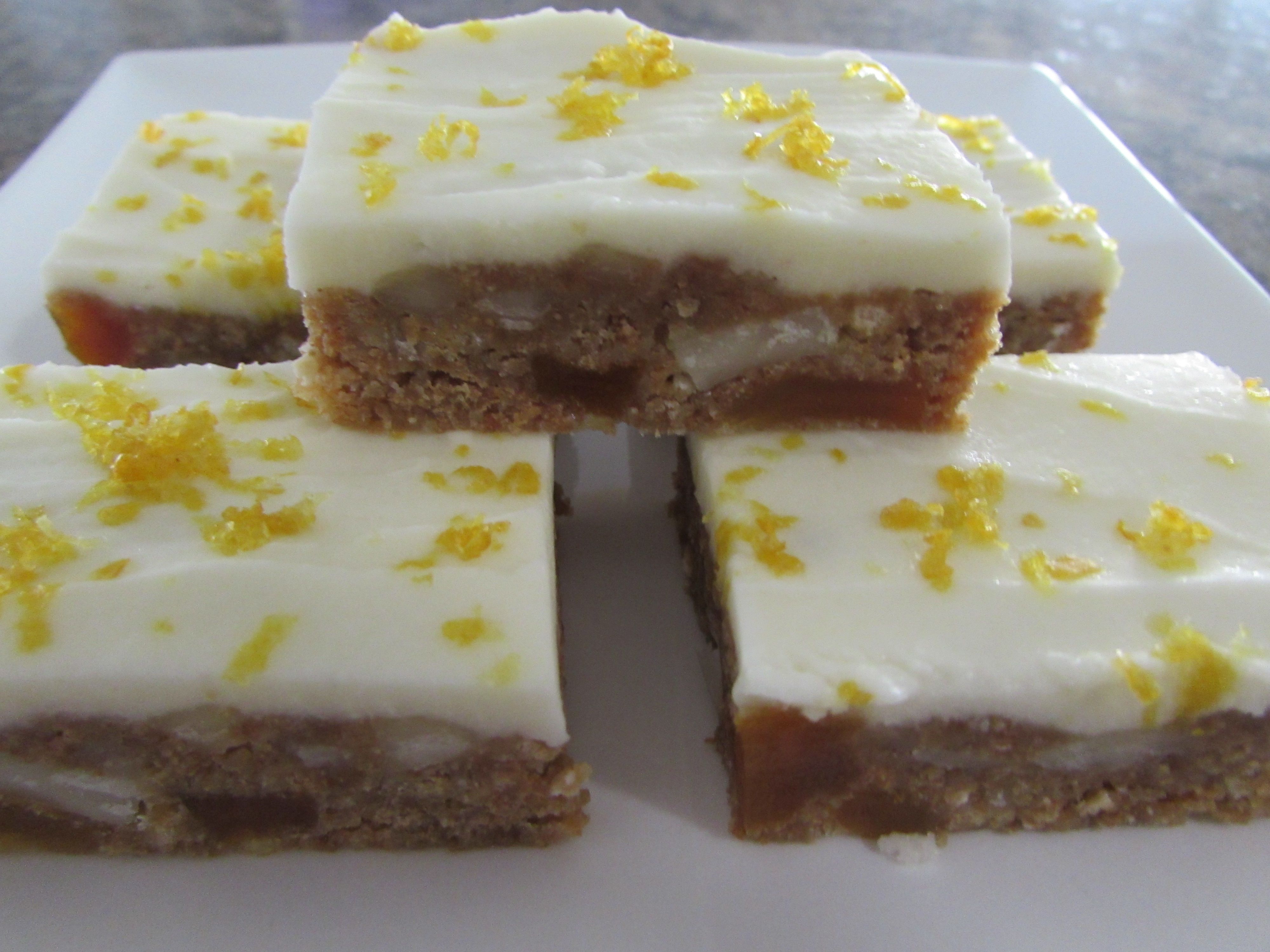 Lemon, Apricot & Macadamia Slice (no bake) | bunch