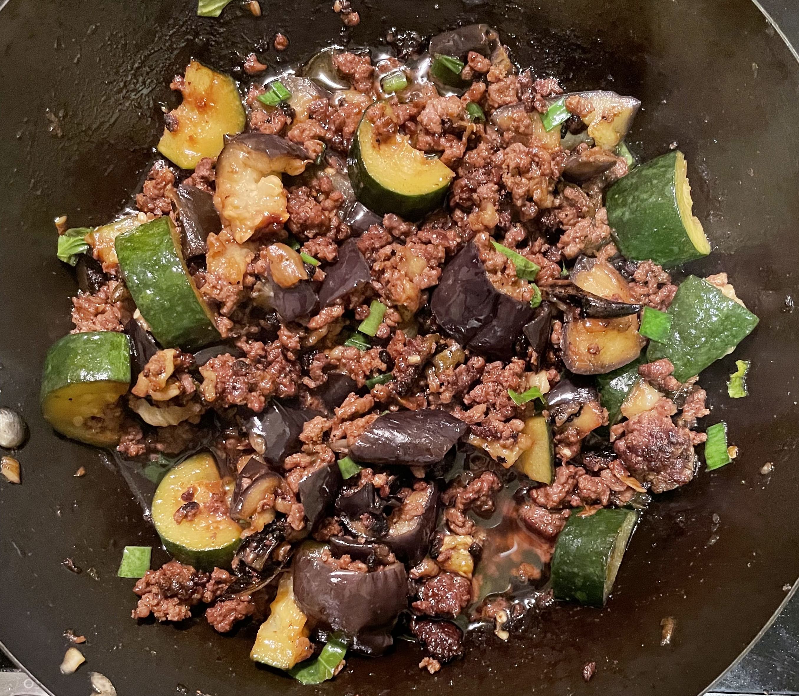 Eggplant and Mince Stiry Fry | bunch