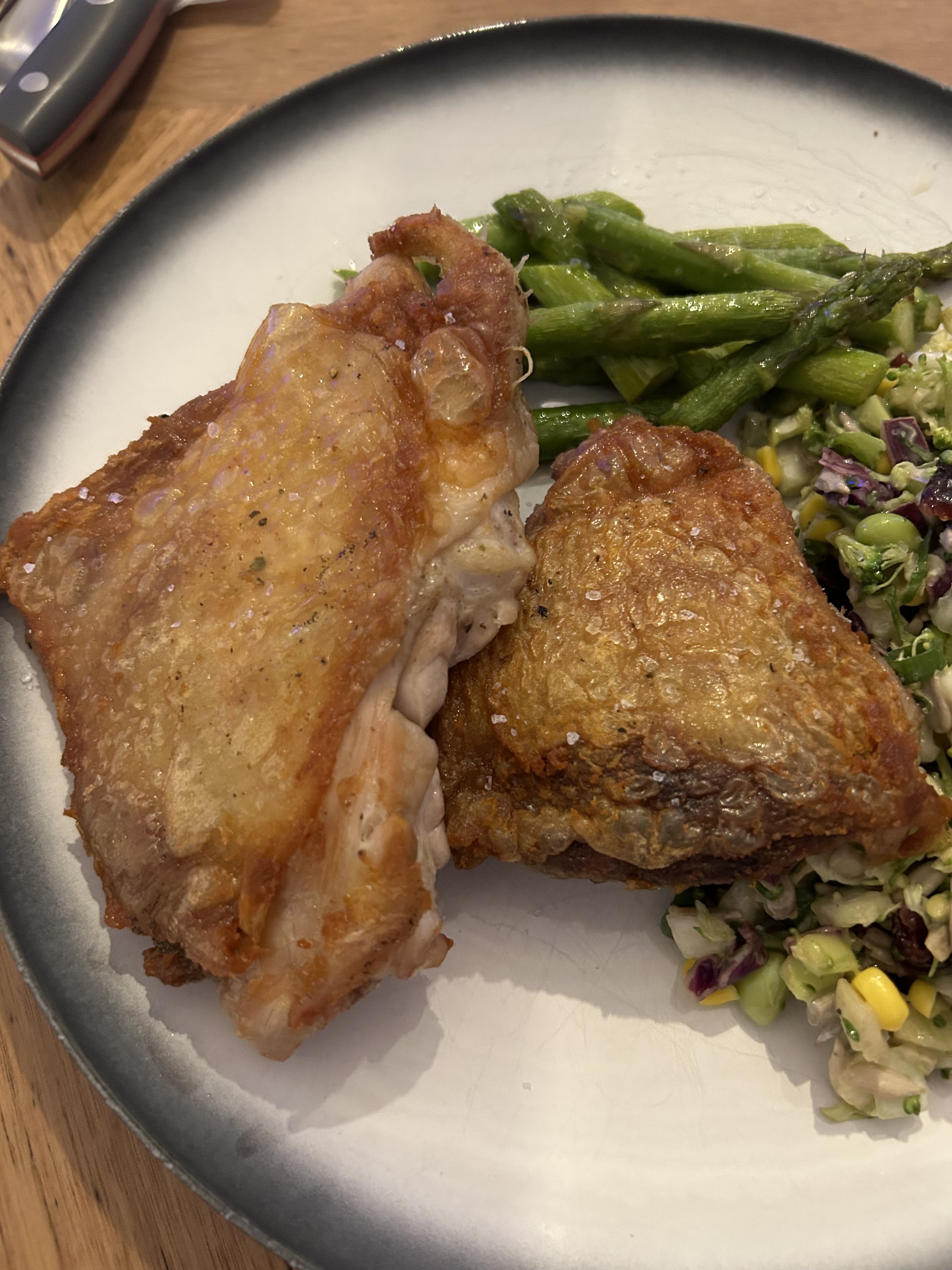 Crispy skinned chicken | bunch