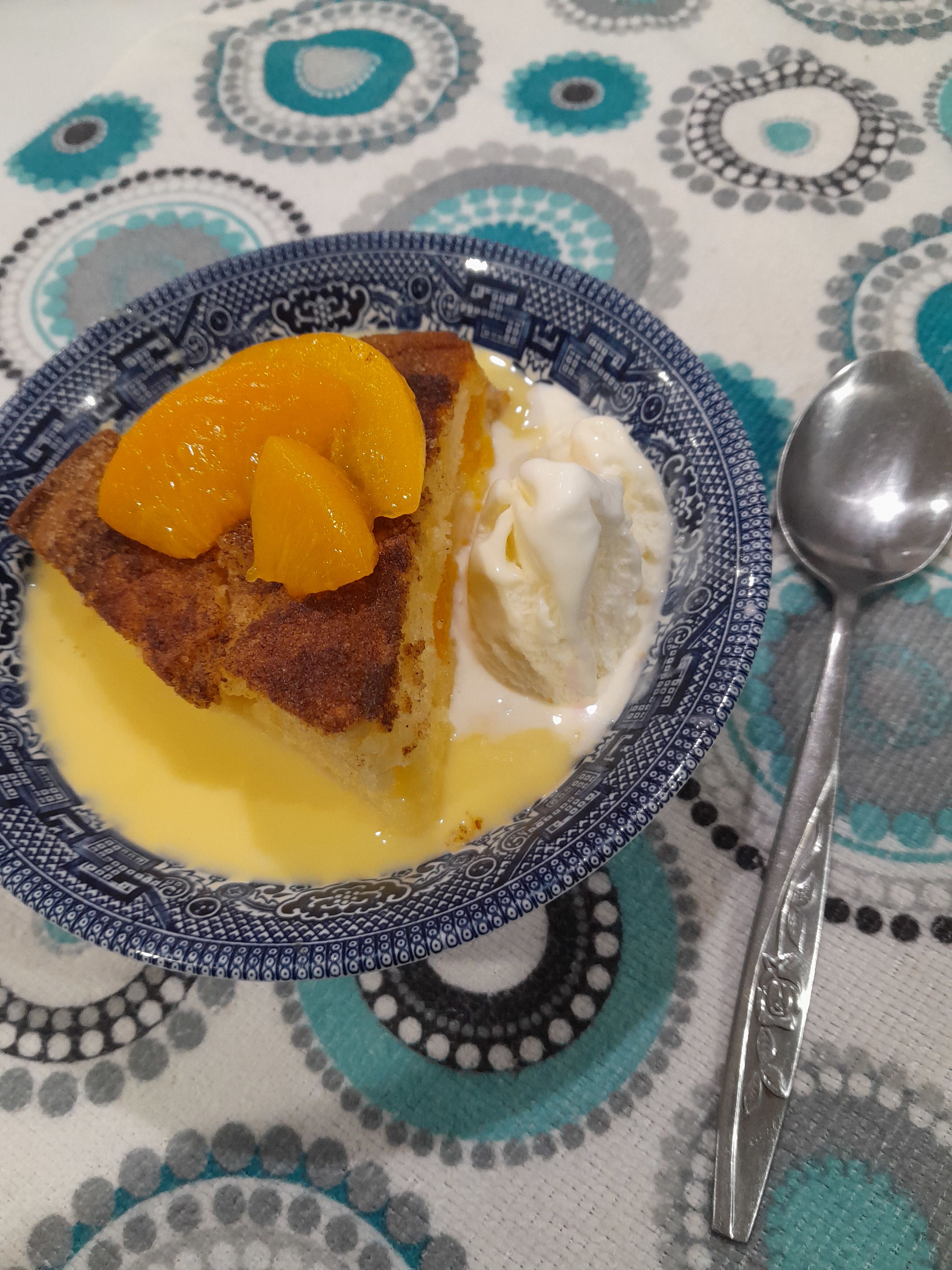 Double Layered Peach and Greek Yoghurt Tea Cake | bunch