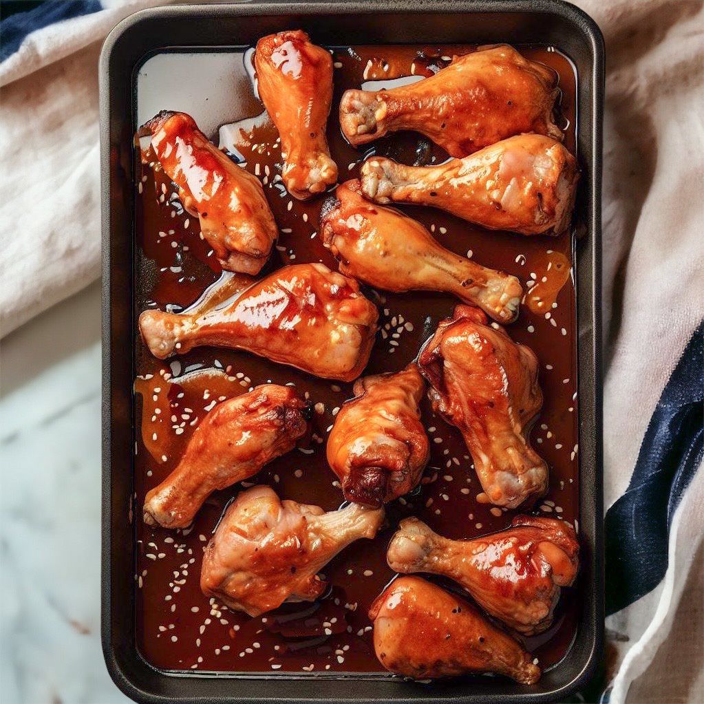 Honey BBQ Baked Chicken Drumsticks | bunch