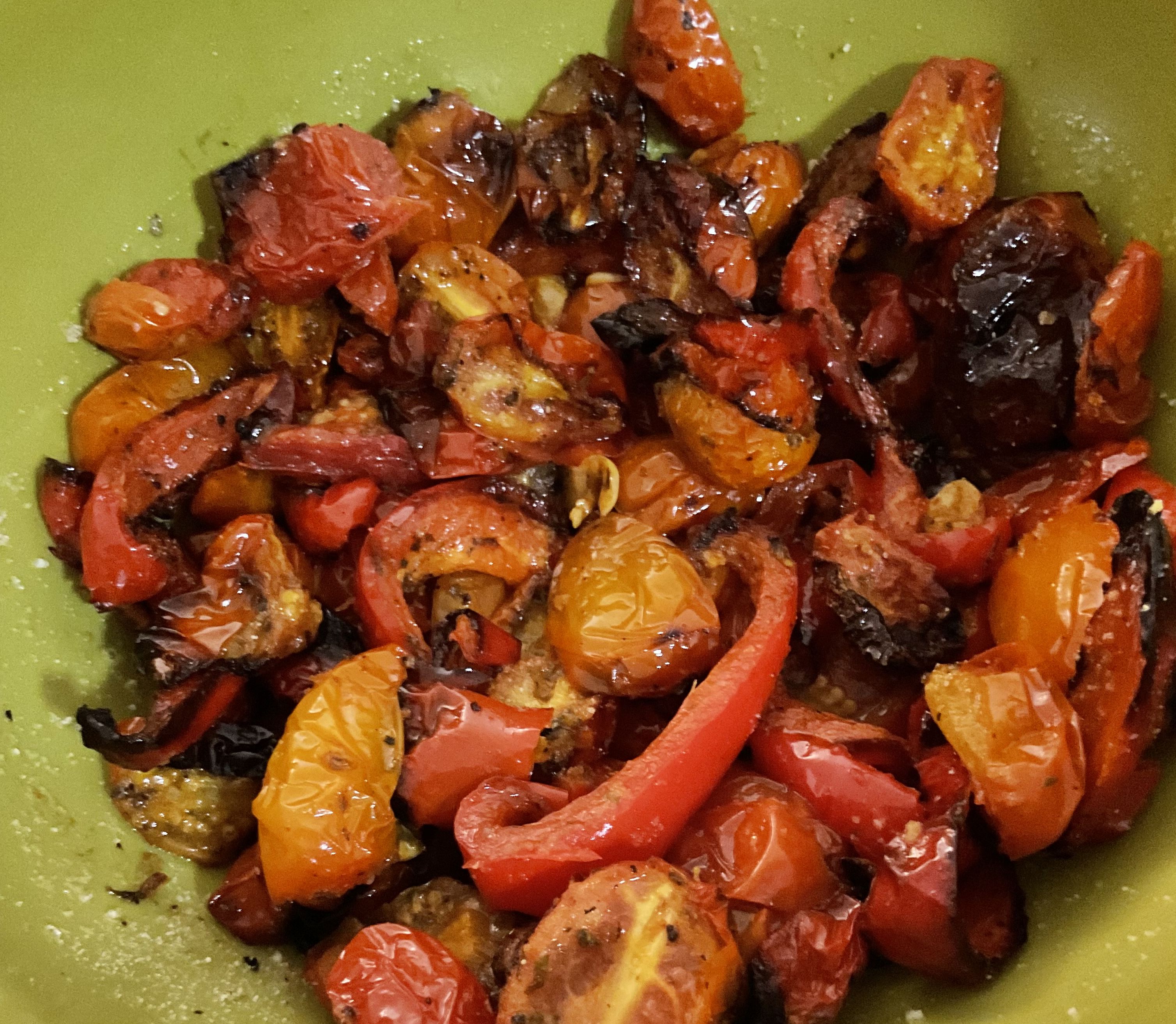 Air Fried Tomatoes & Capsicum | bunch