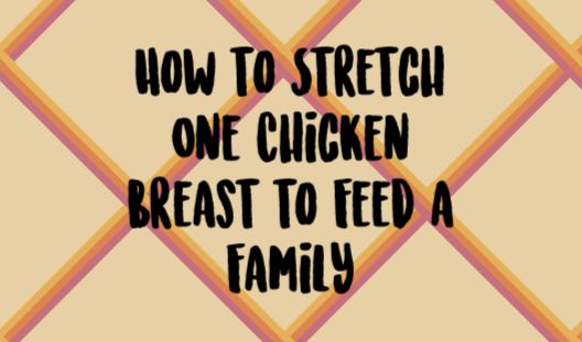 How to stretch one chicken breast to feed a family | bunch