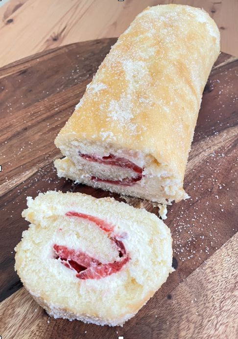 Swiss Sponge Roll with Strawberries | bunch