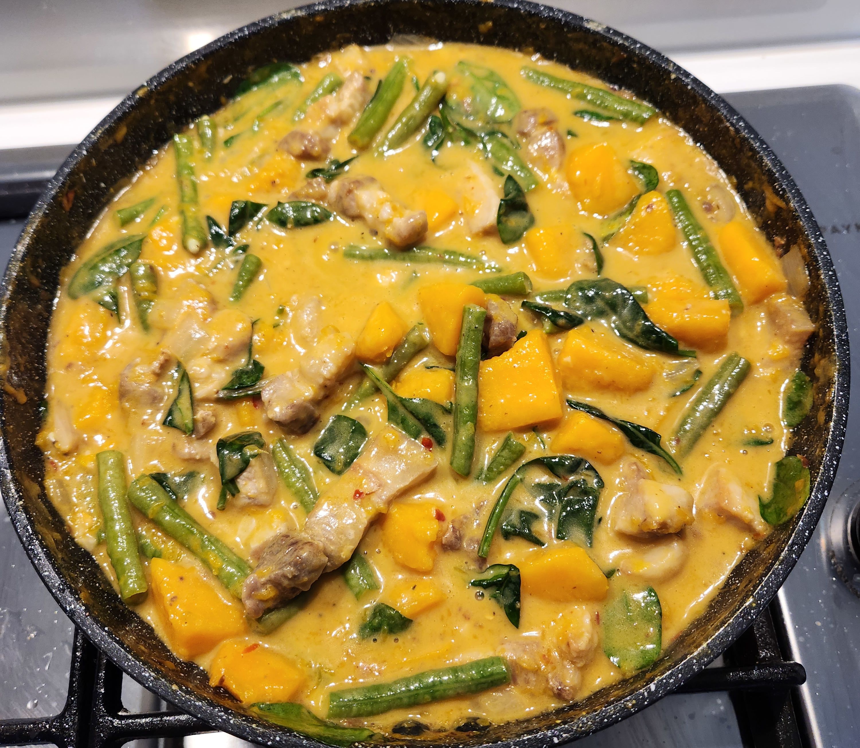Pumpkin and string beans in coconut milk | bunch