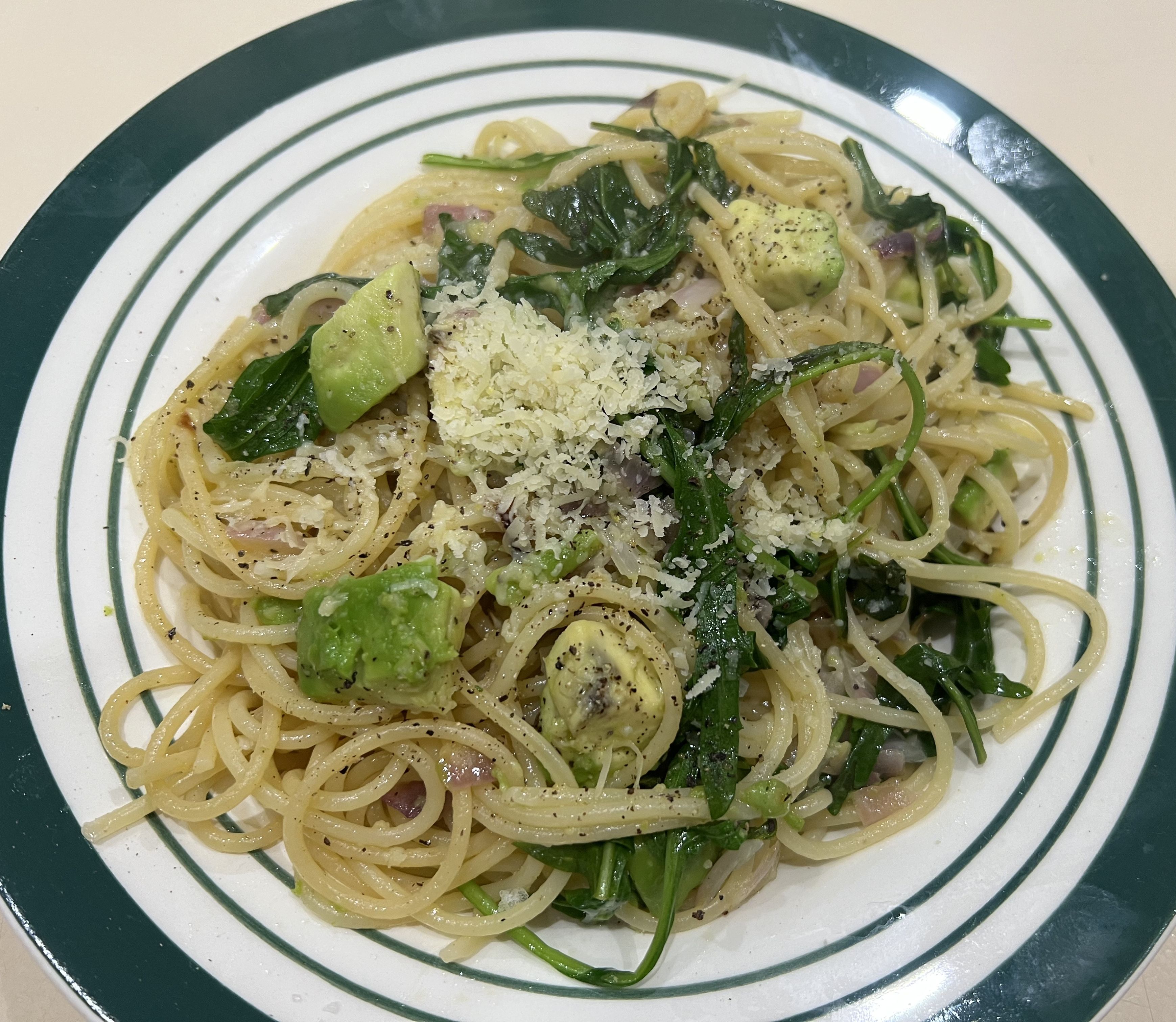 Rocket and Avocado Spaghetti for one | bunch