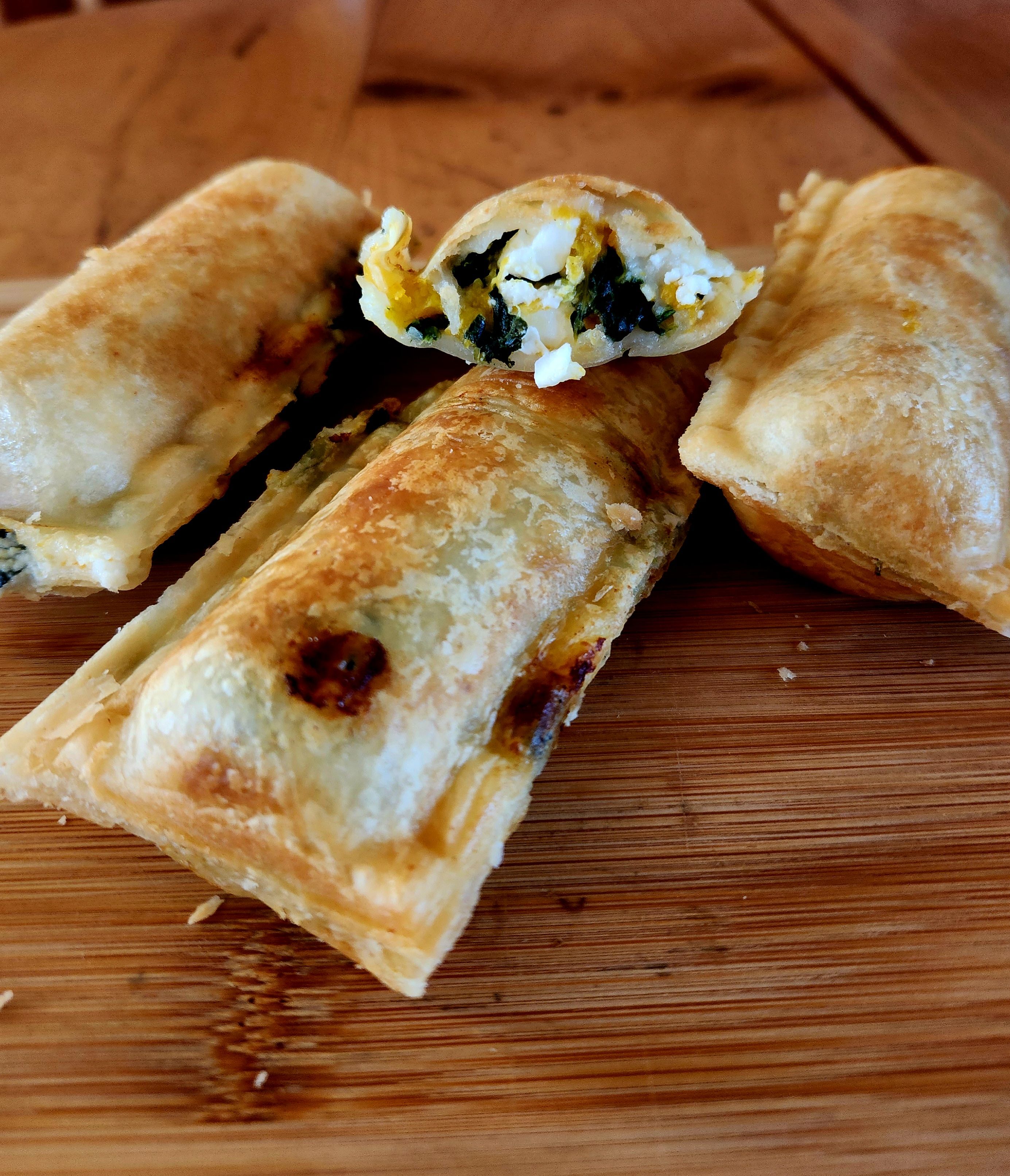 Pumpkin spinach and feta pastries | bunch