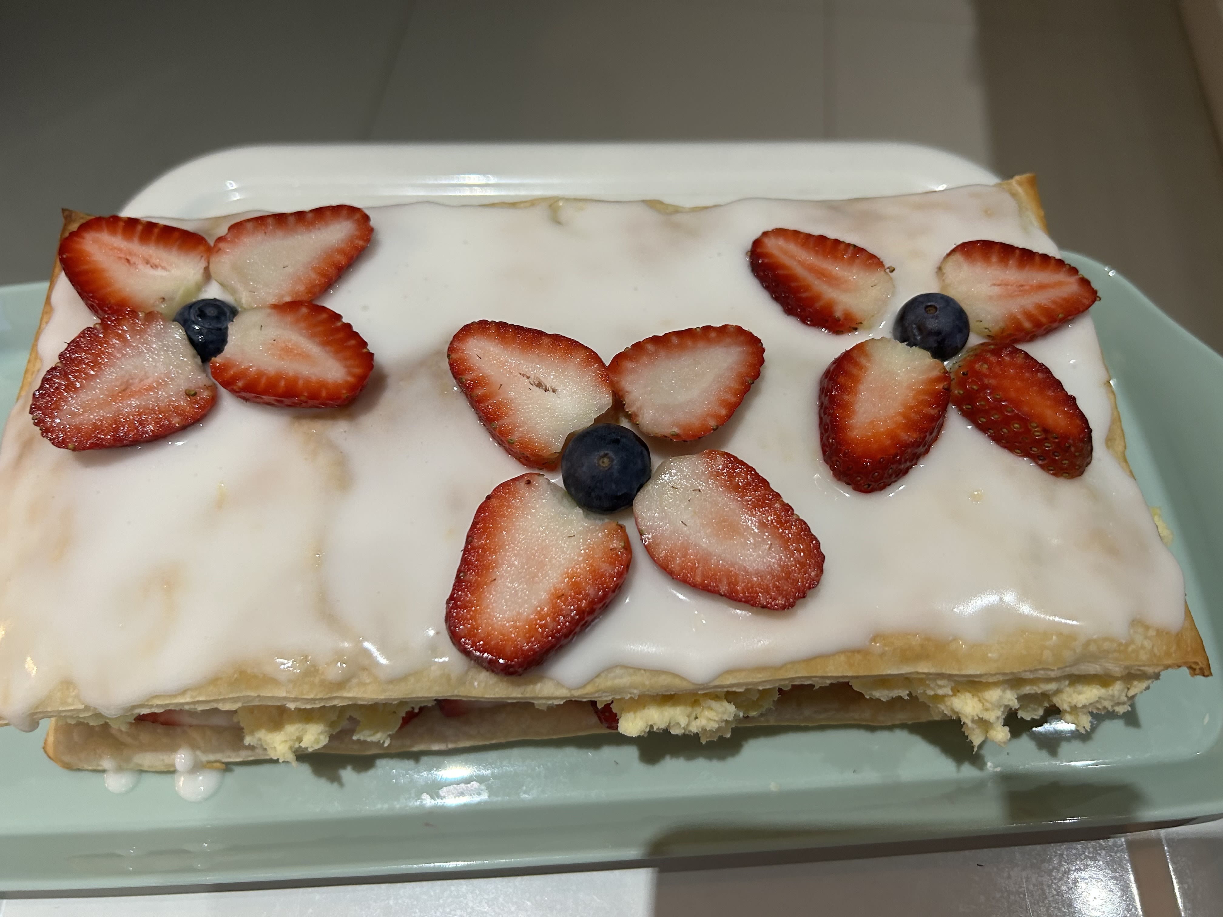 Custard, Berry, Vanilla Slice | bunch