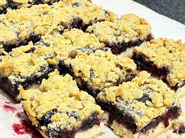 Mulberry Crumble Slice | bunch