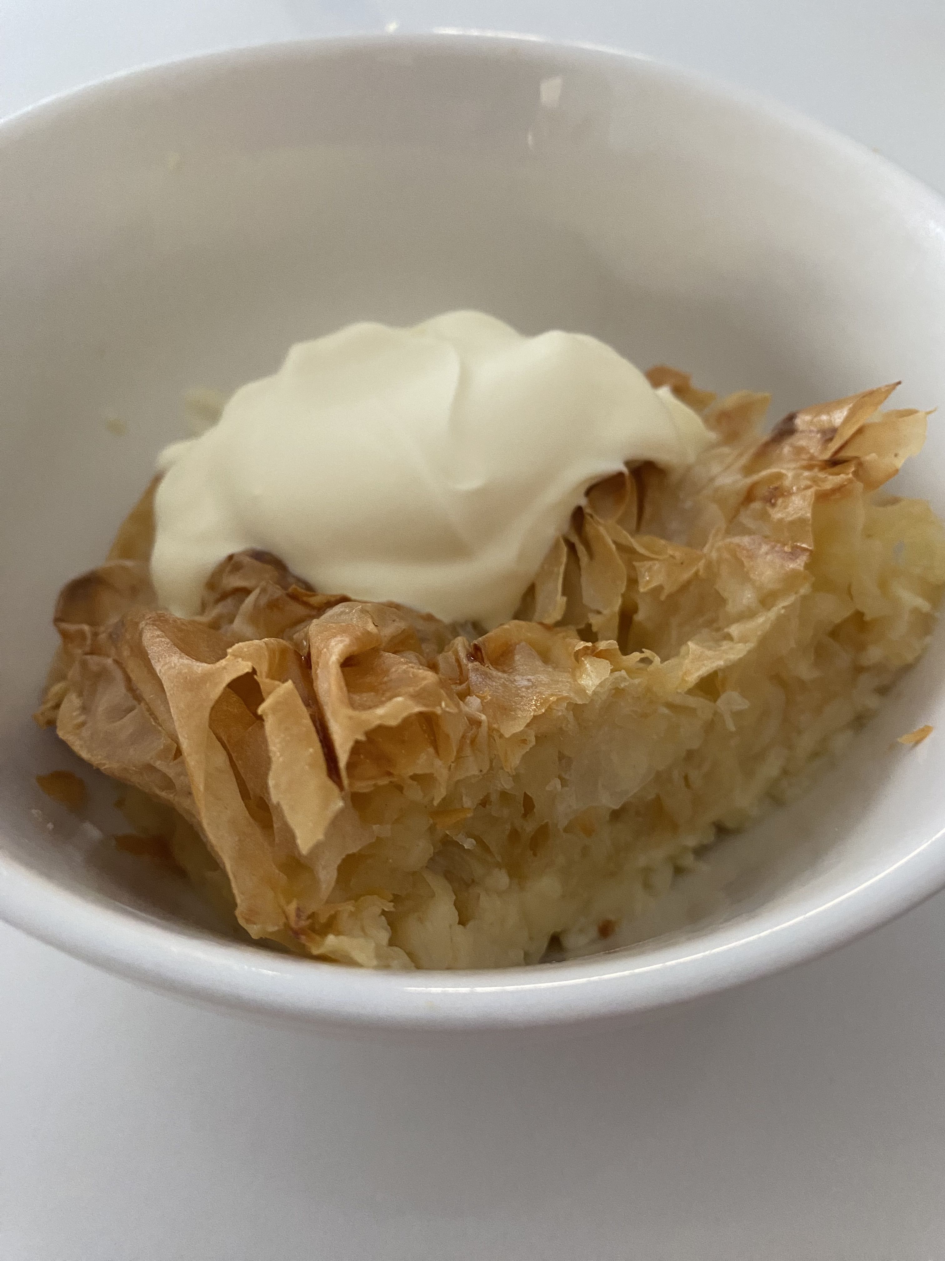 Filo Pastry Custard Pie | bunch