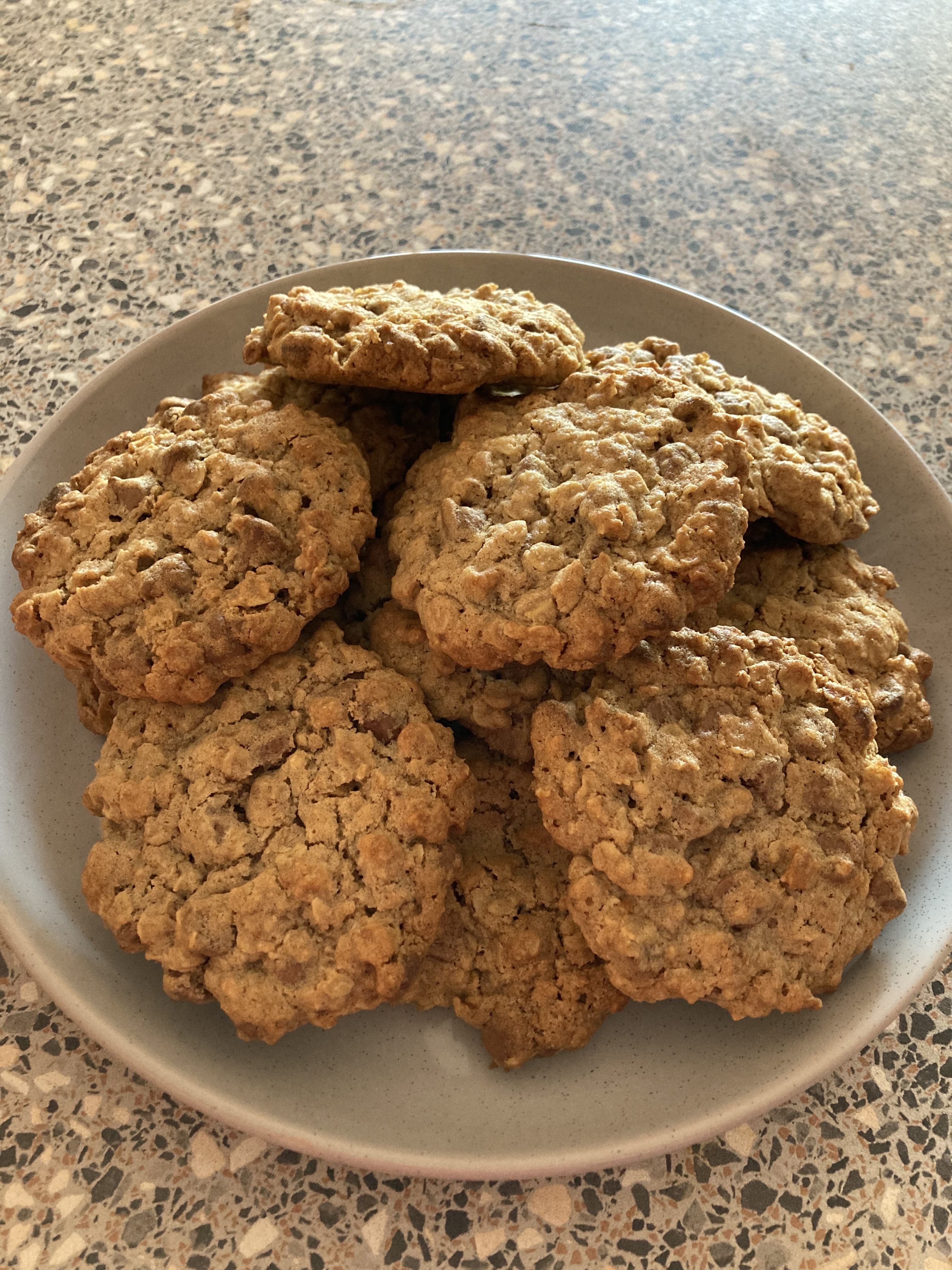 Choc Chip, Oat and Cinnamon Biscuits | bunch