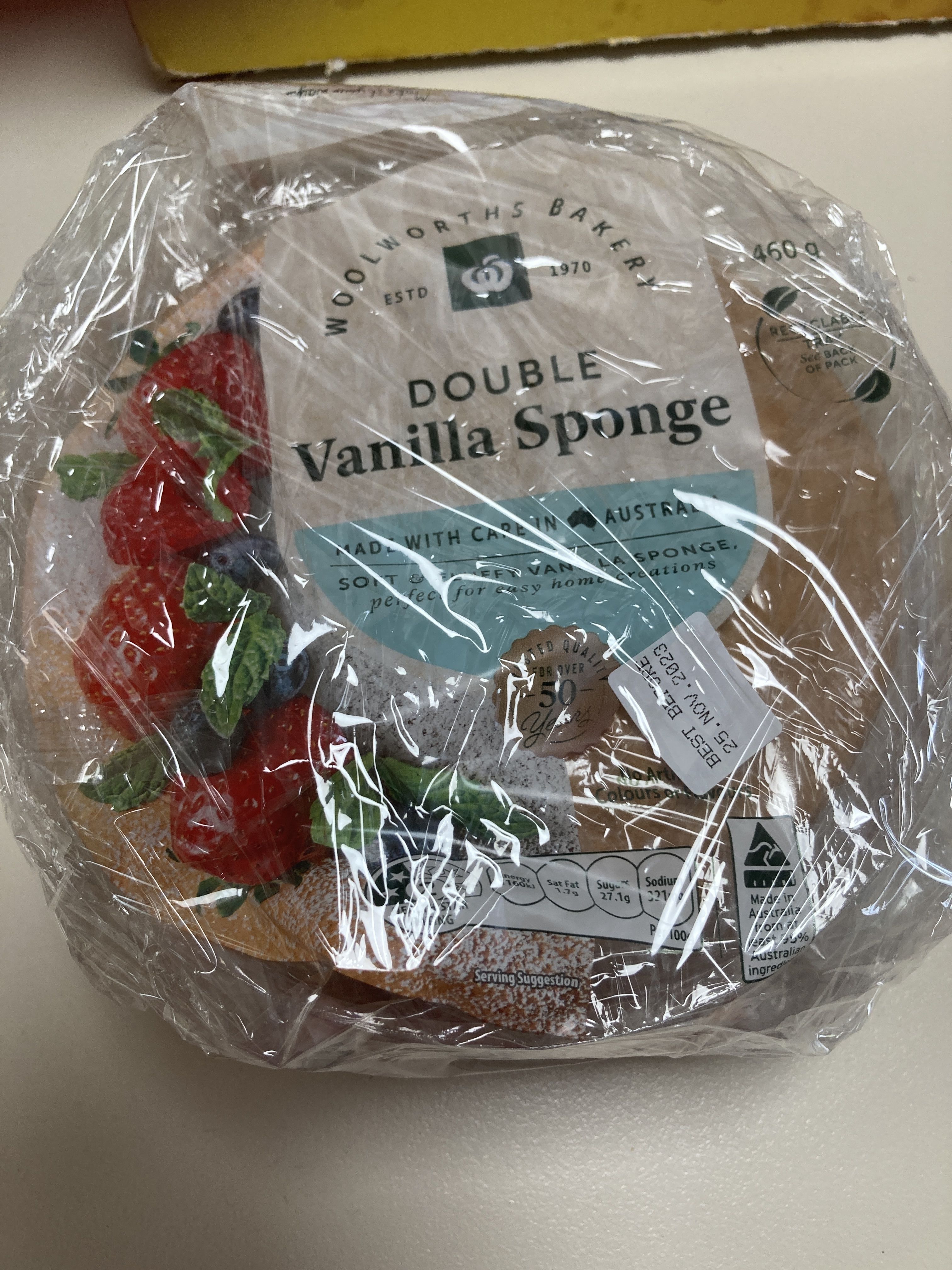 Woolworths Unfilled Sponge | bunch