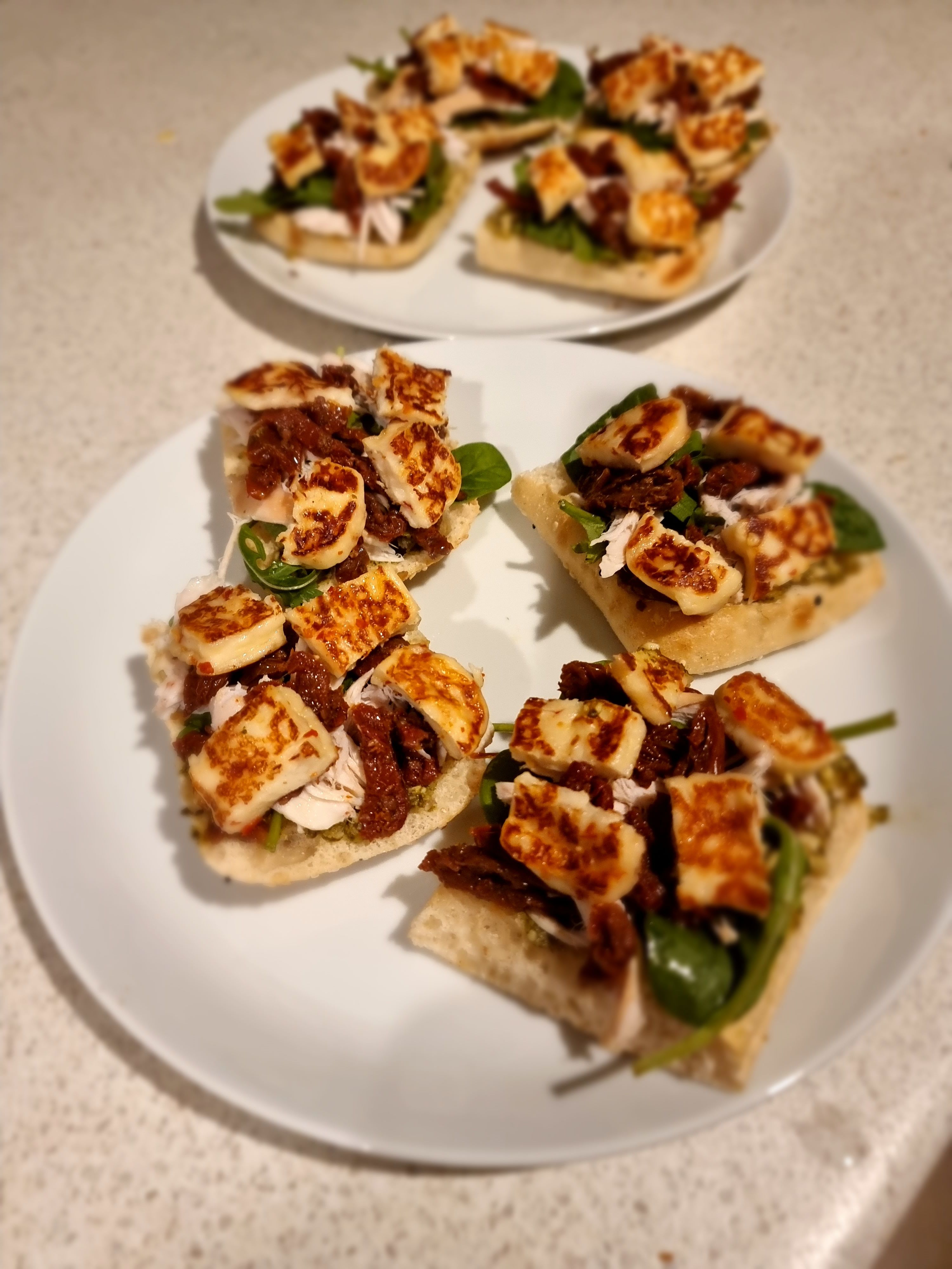 Chicken, Haloumi and Sundried Tomato Turkish Rolls | bunch