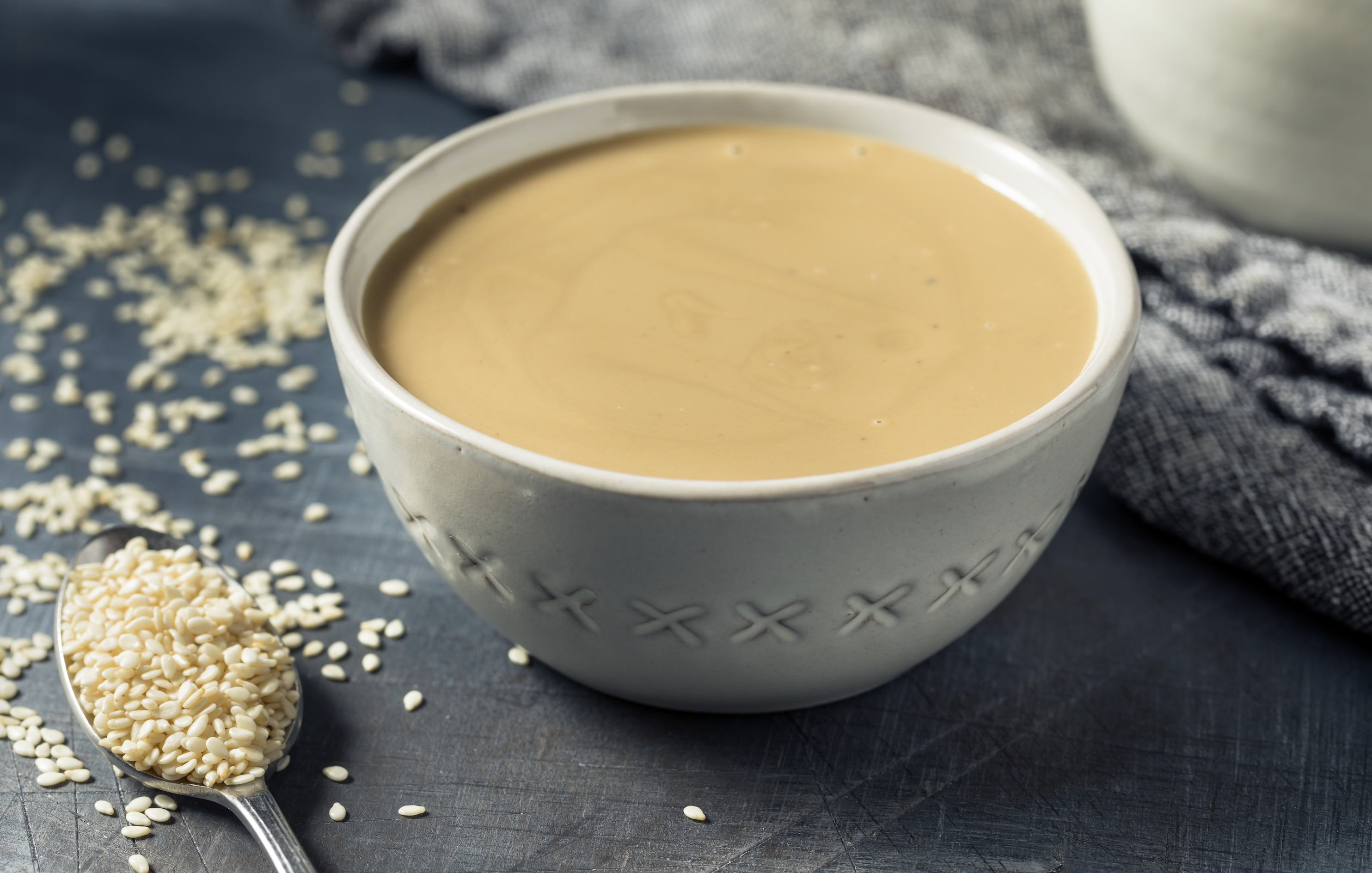 Sample investigation | tahini works in sweet or savoury dishes | bunch