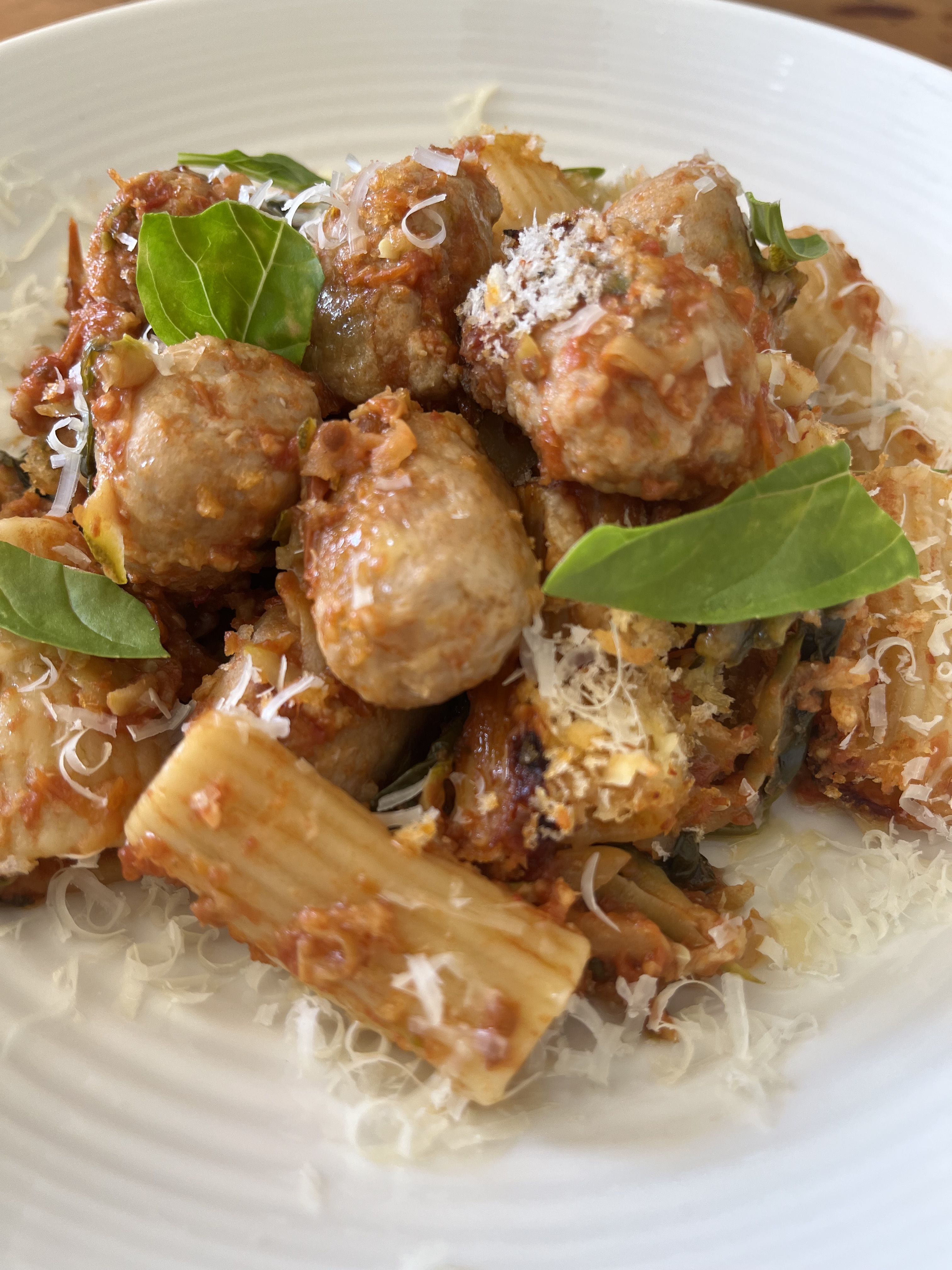 Pork Sausage and Rigatoni Pasta Bake | bunch