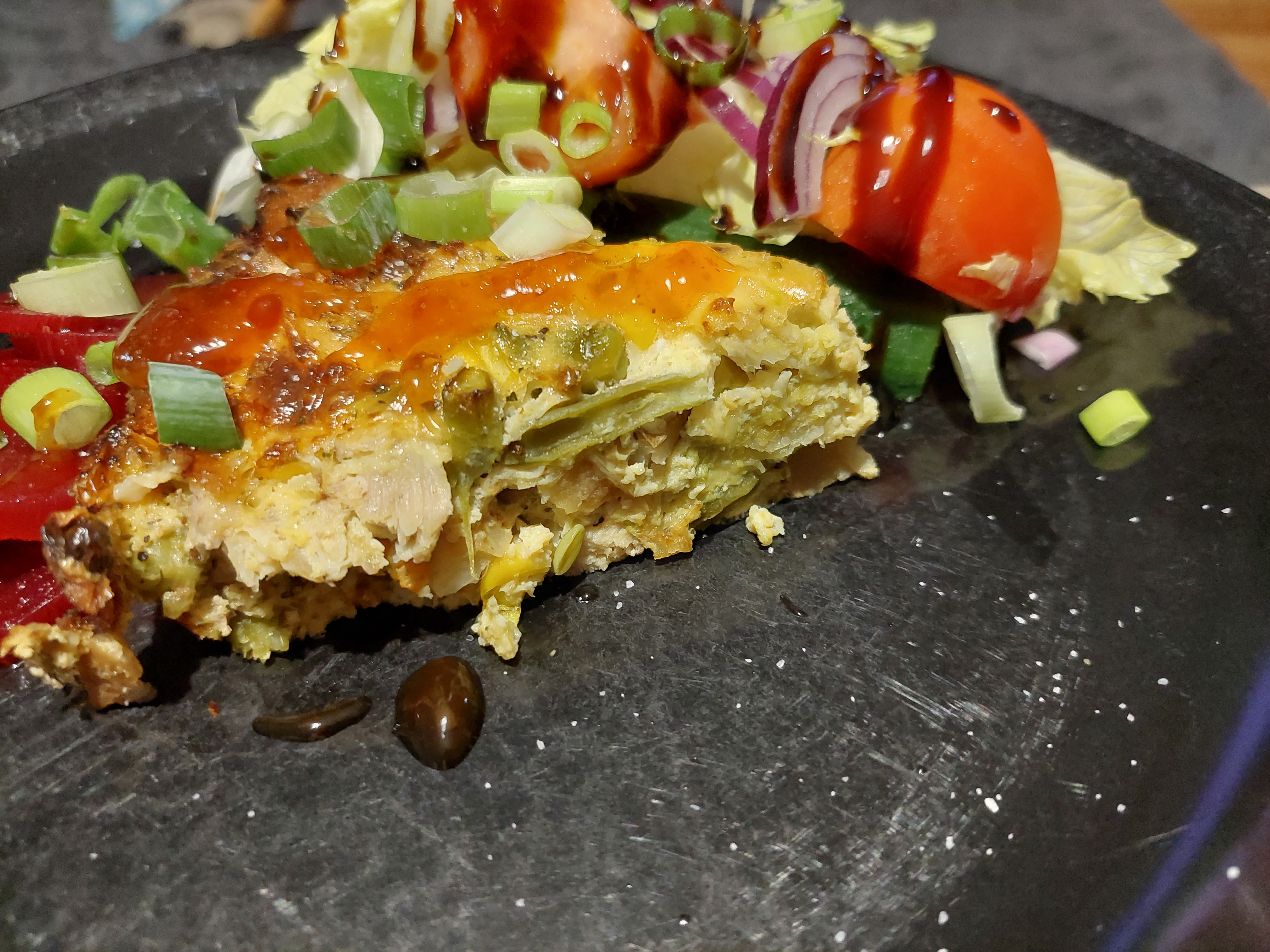 Roast Chicken and Vegetable Frittata | bunch