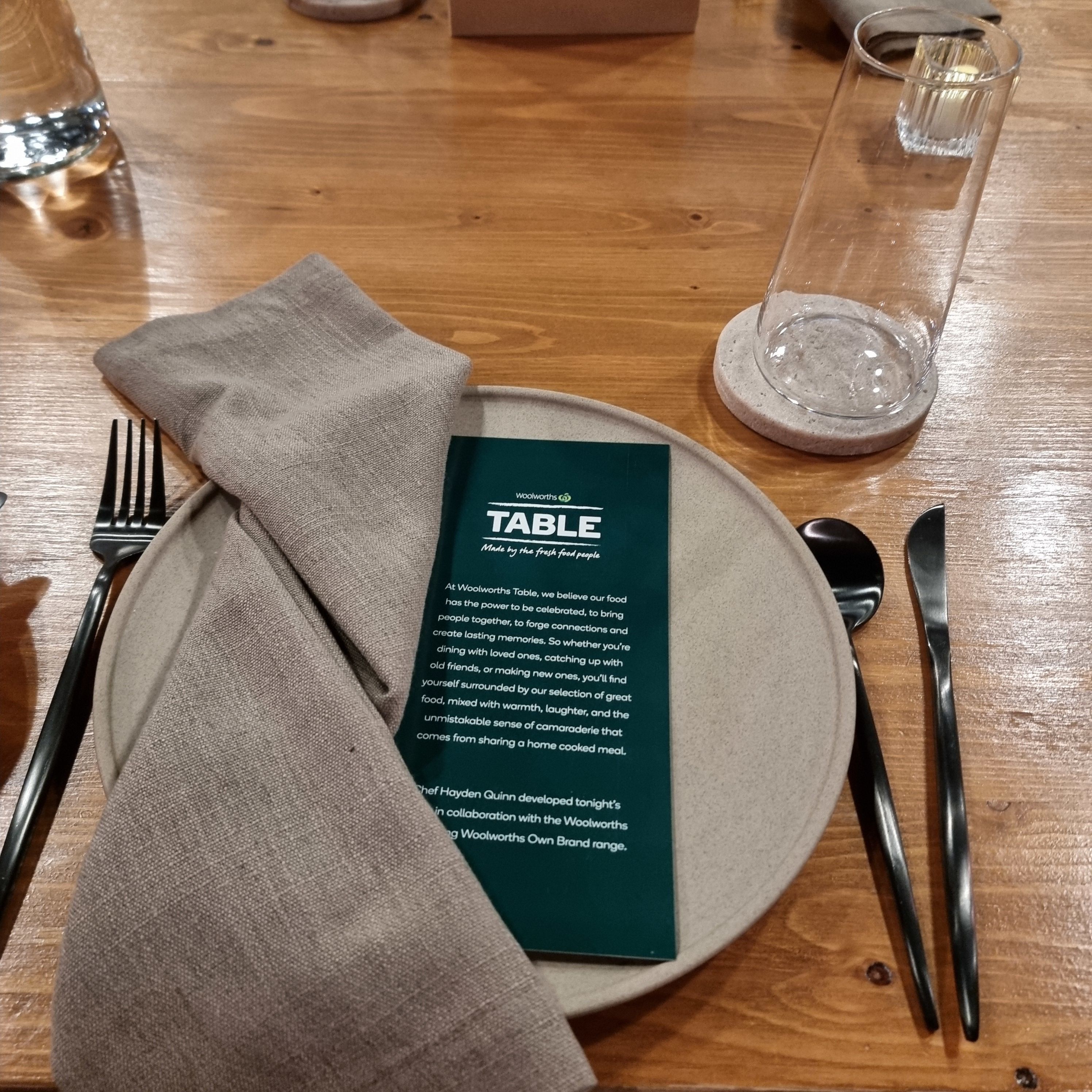 Woolworths Table Menu by Hayden Quinn | bunch