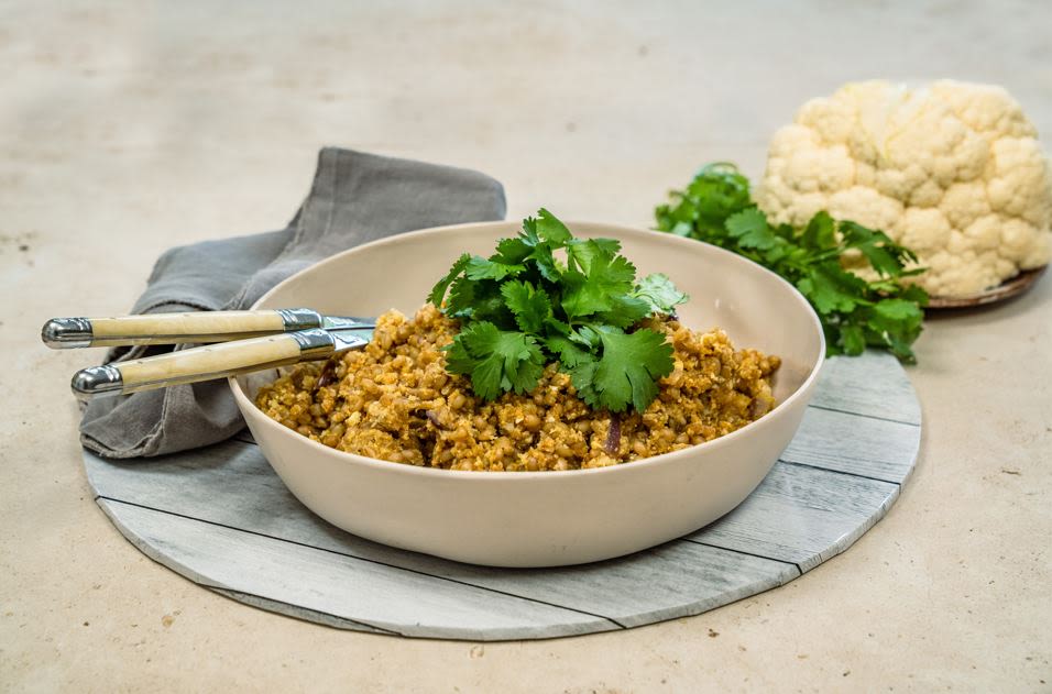 Turmeric freekeh & cauliflower rice | bunch