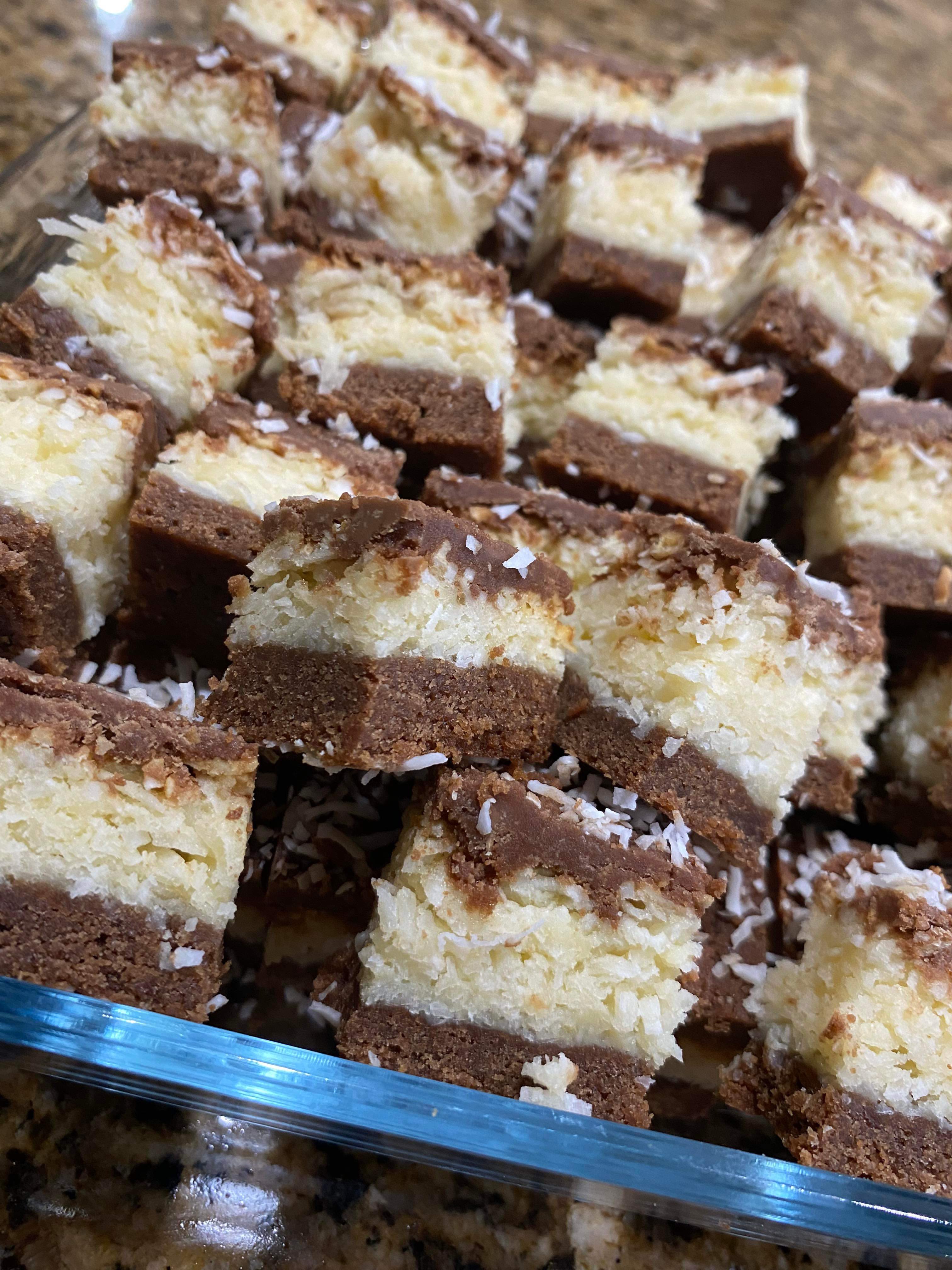 Chocolate and Coconut Slice | bunch