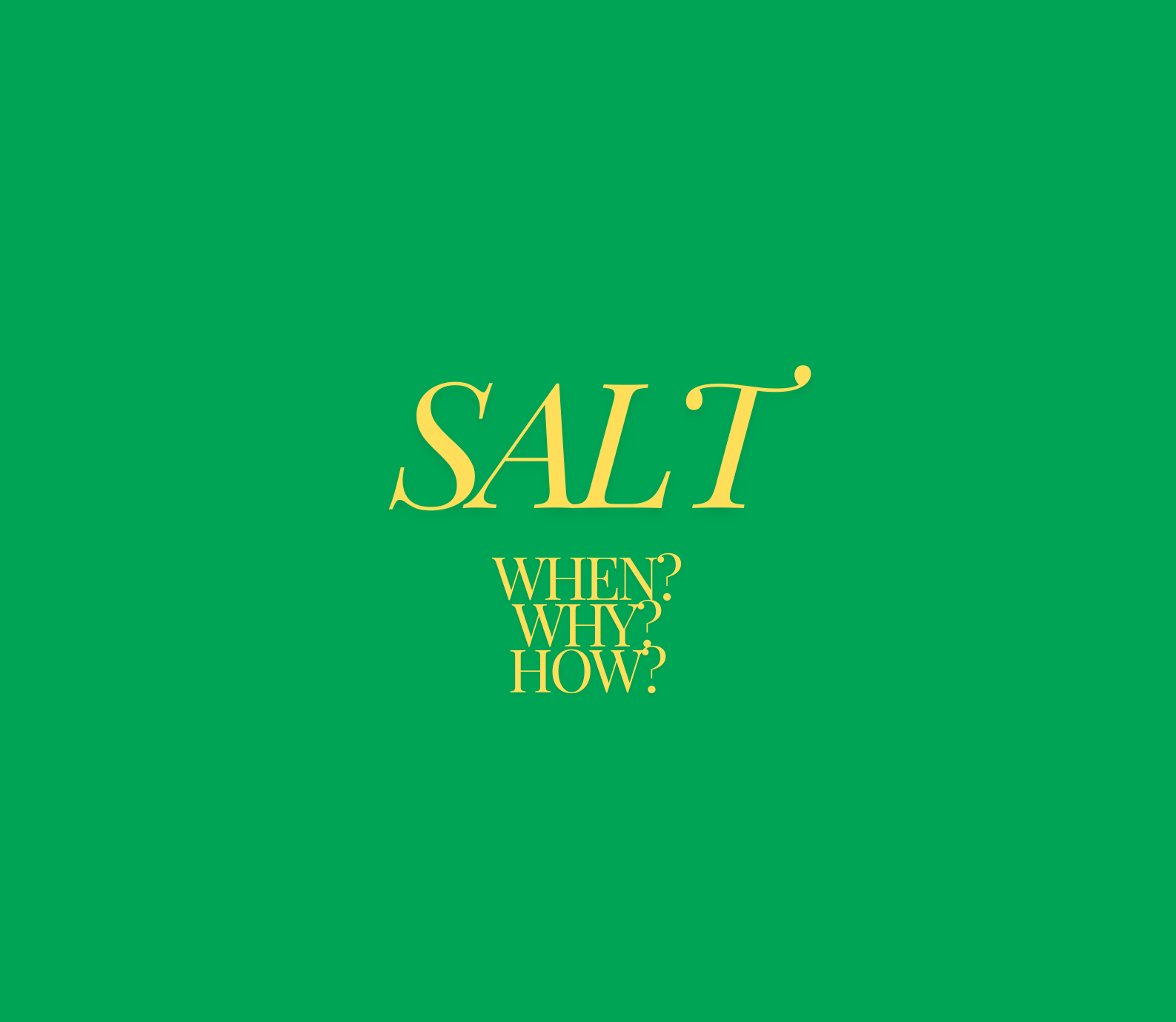 How to improve on dishes with Salt | bunch
