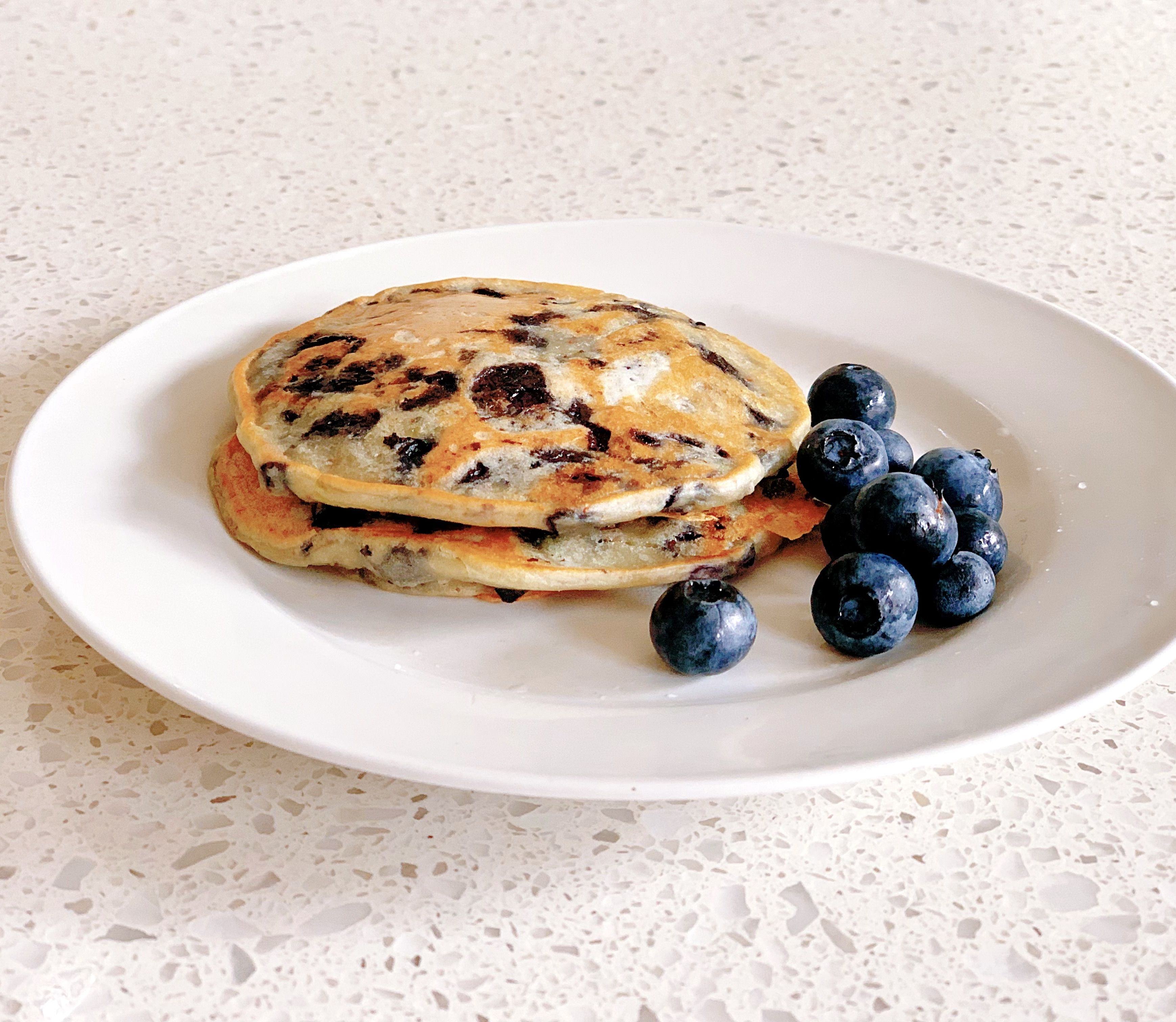 Smashed blueberry pancakes | bunch