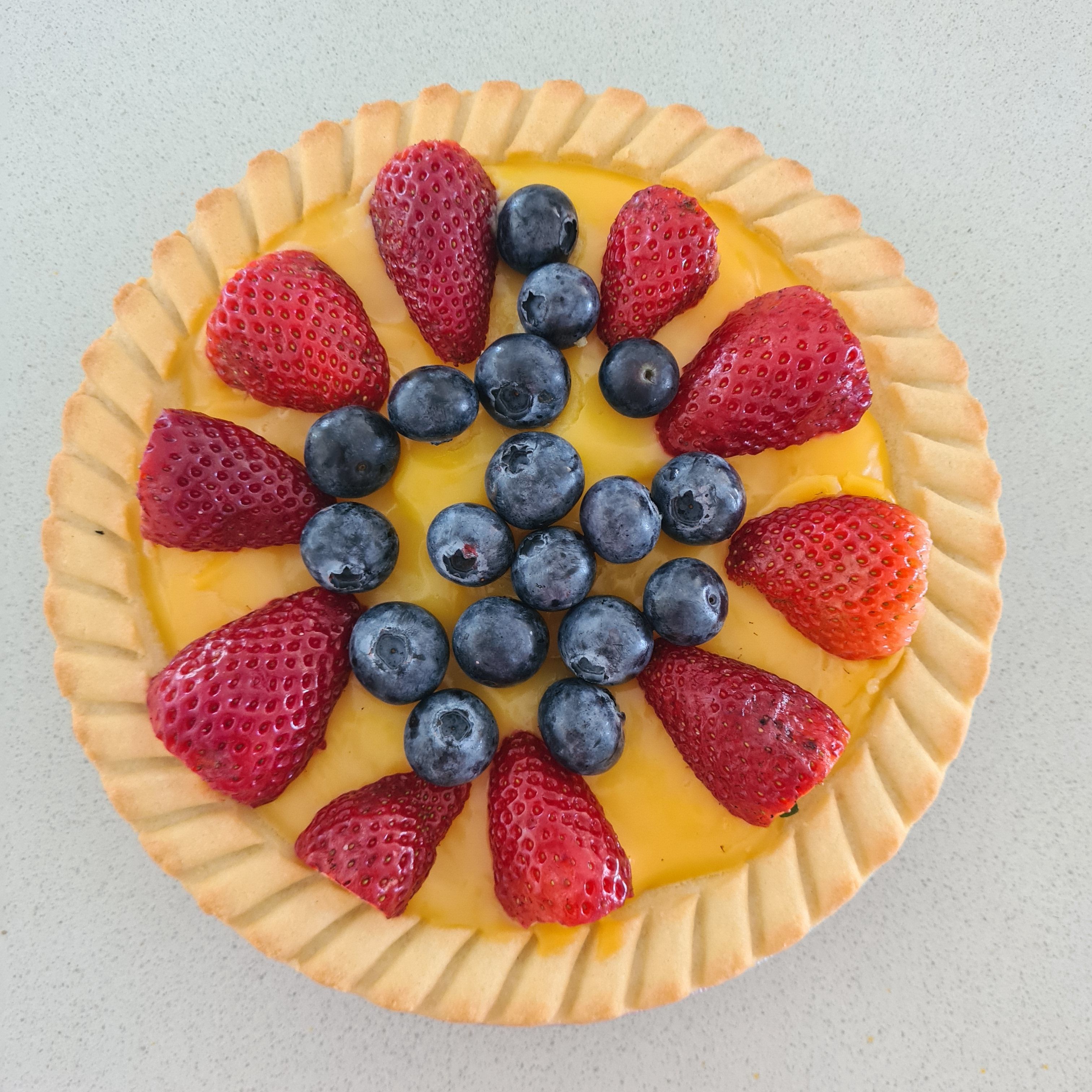 Fruit and Custard Pastry Flan | bunch