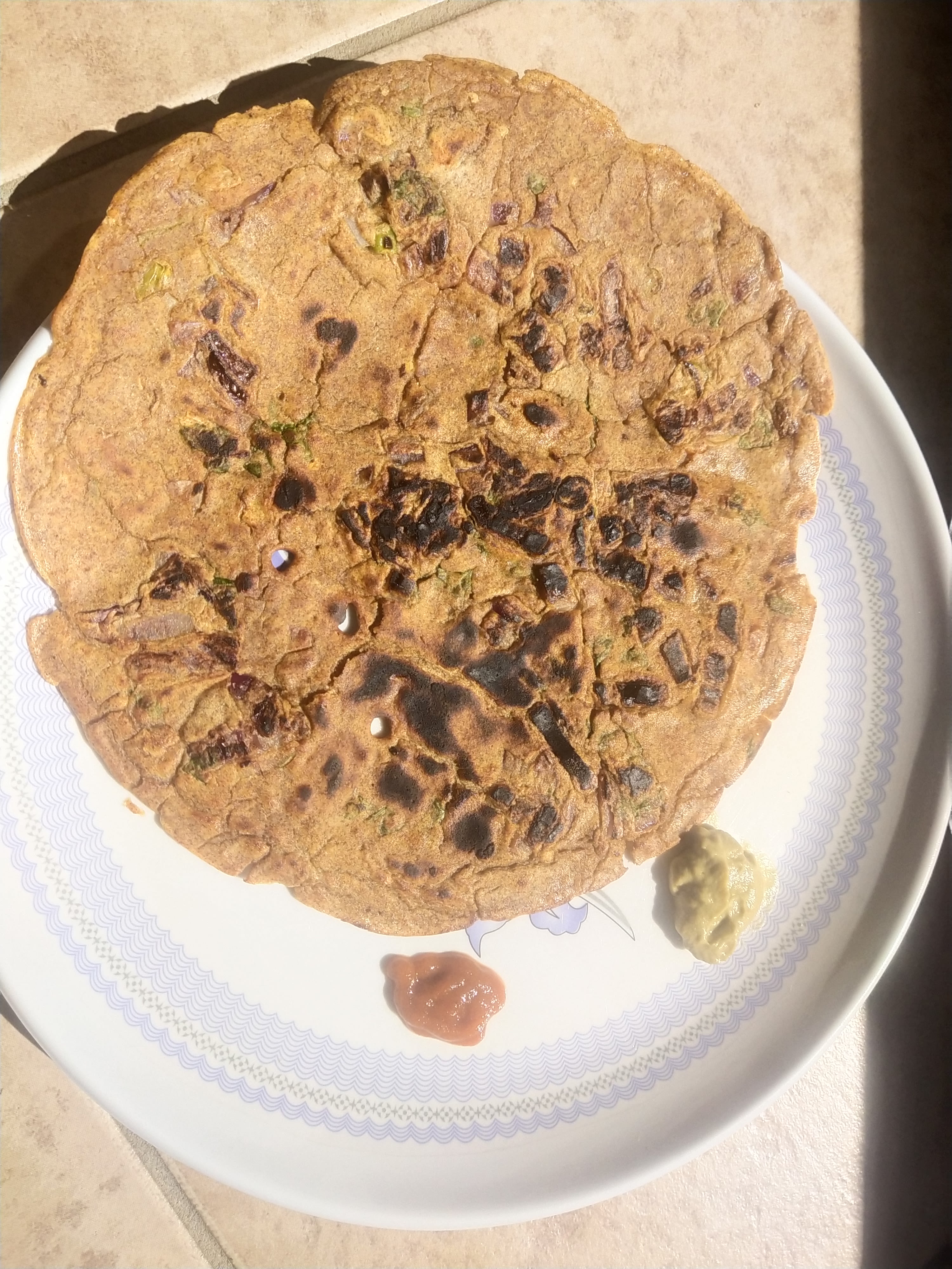 Ragi (finger millet) chilla | bunch