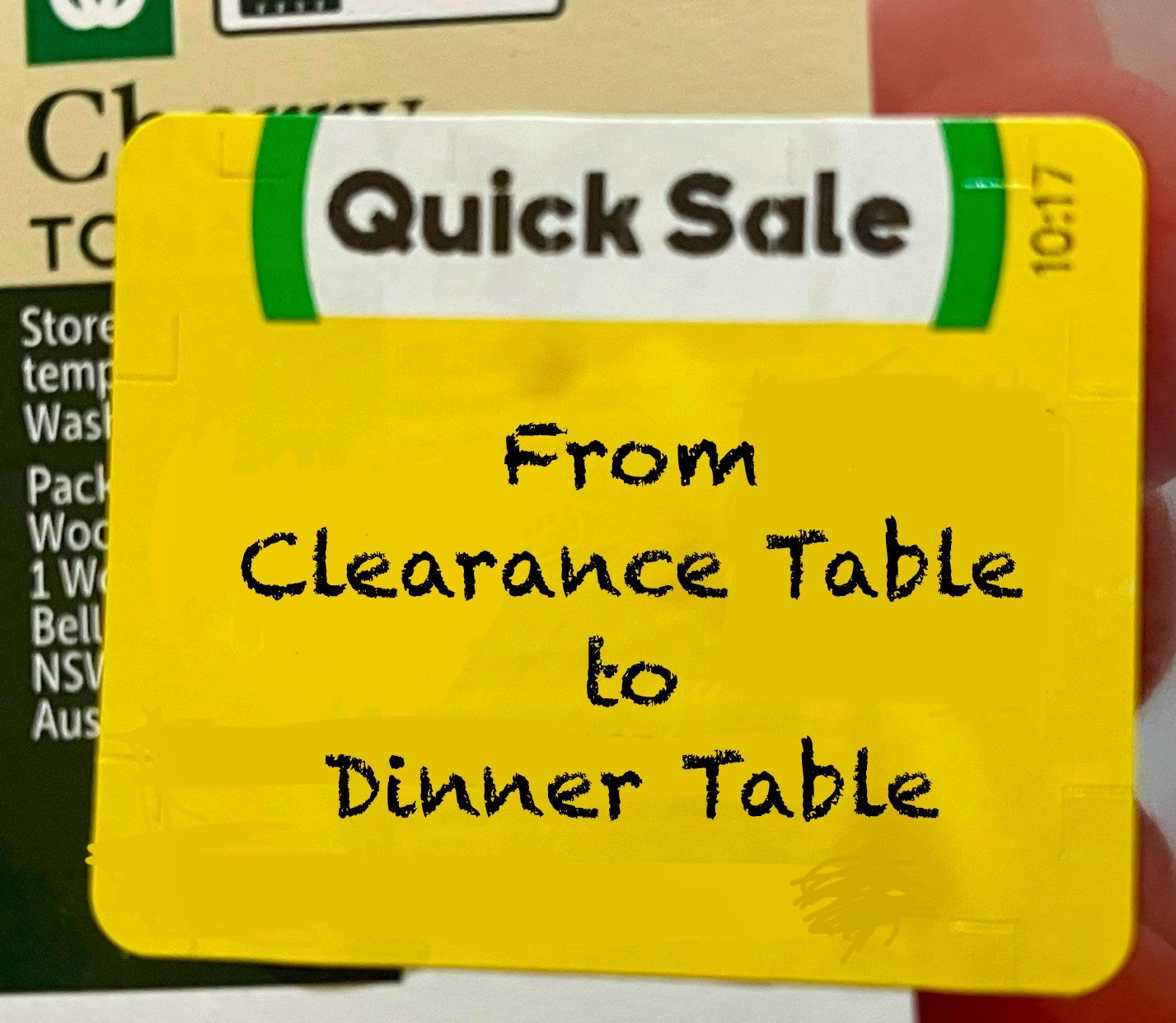 From Clearance Table to Dinner Table | bunch