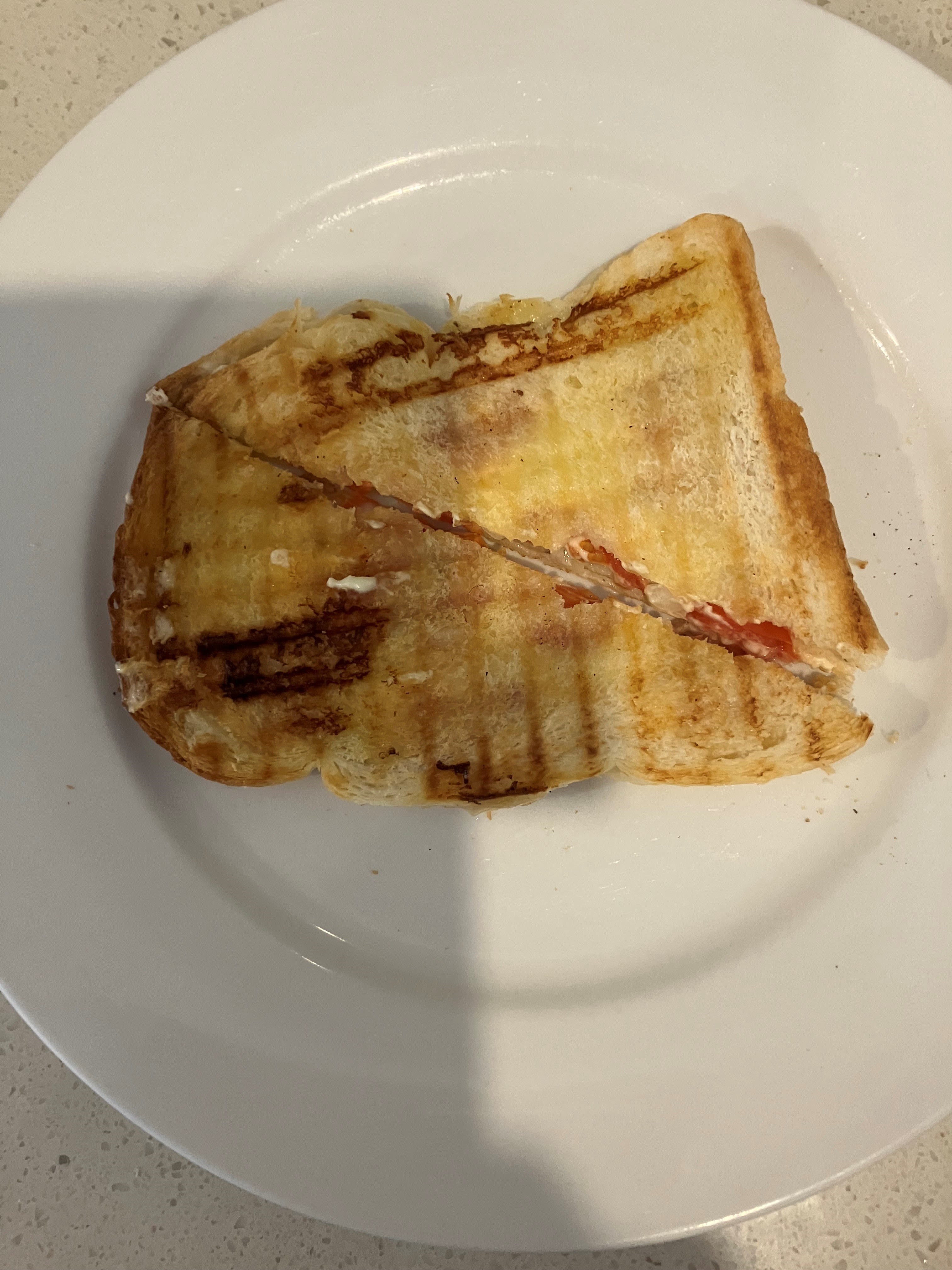 Fetta, Cherry Tomato and Onion Toastie | bunch