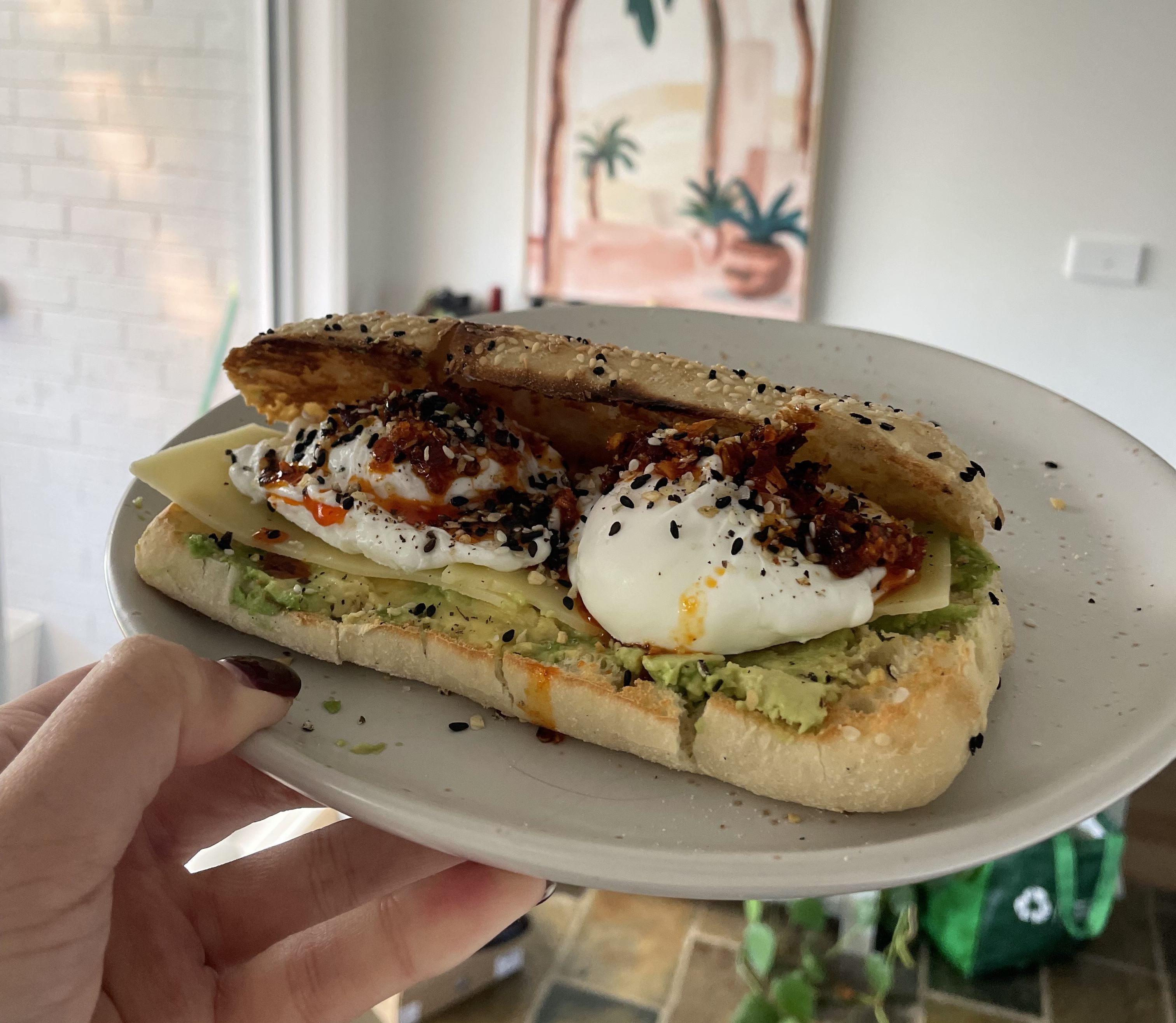 Poached Egg and Bacon Turkish Rolls | bunch
