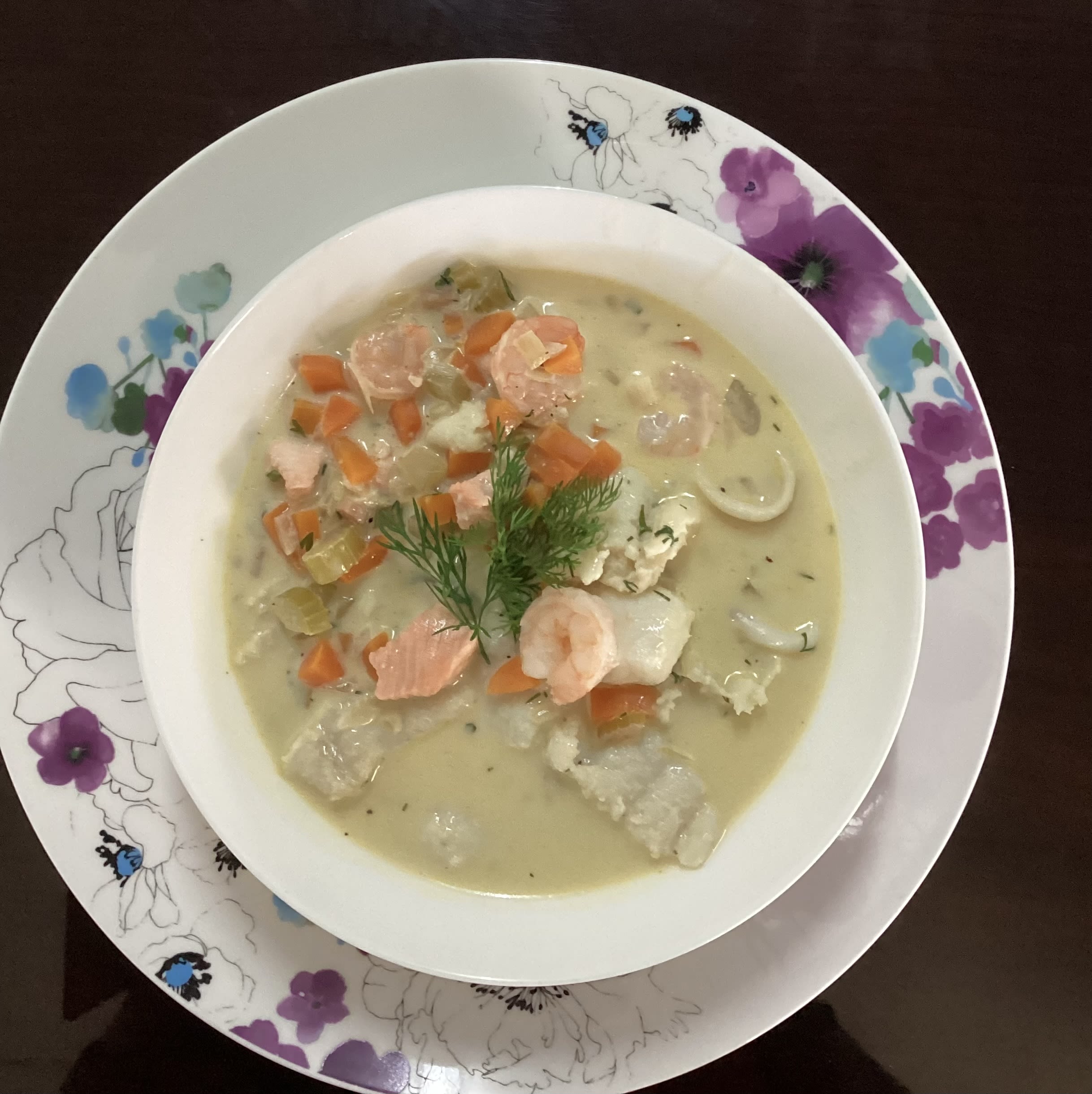 Seafood, Bacon and Vegetable Chowder | bunch