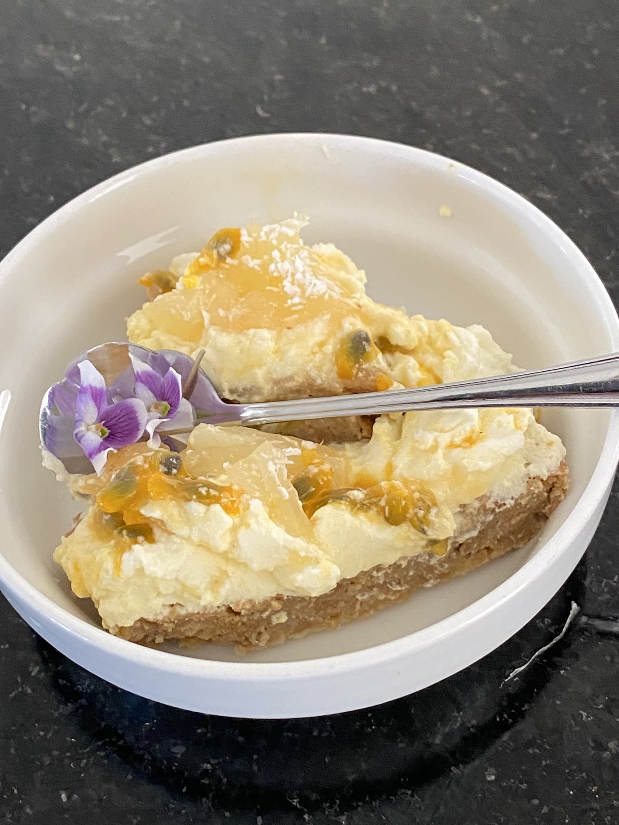 Pineapple, Passionfruit, Coconut Breakfast Slice | bunch