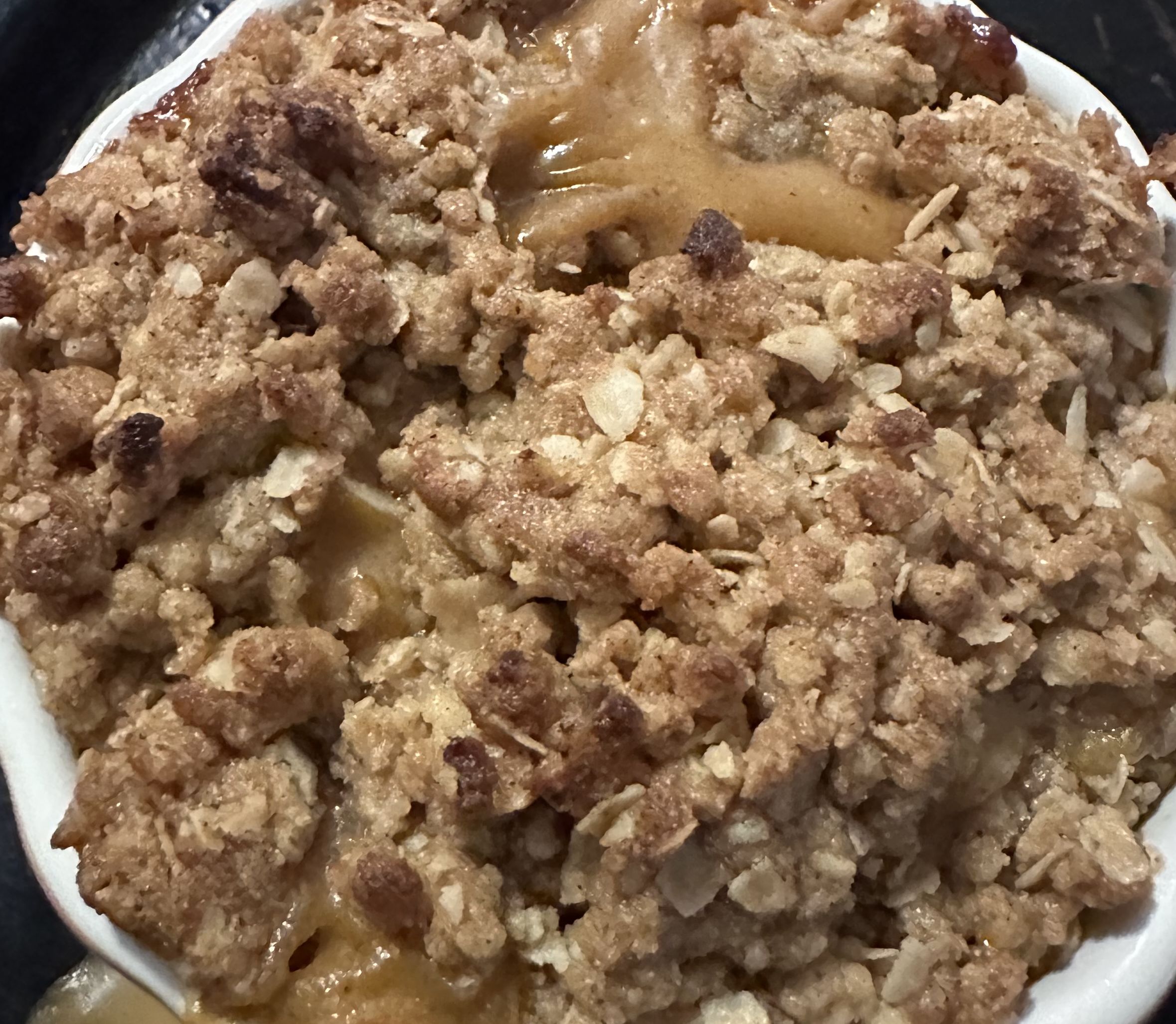 Apple Crumble with Custard and Biscoff | bunch