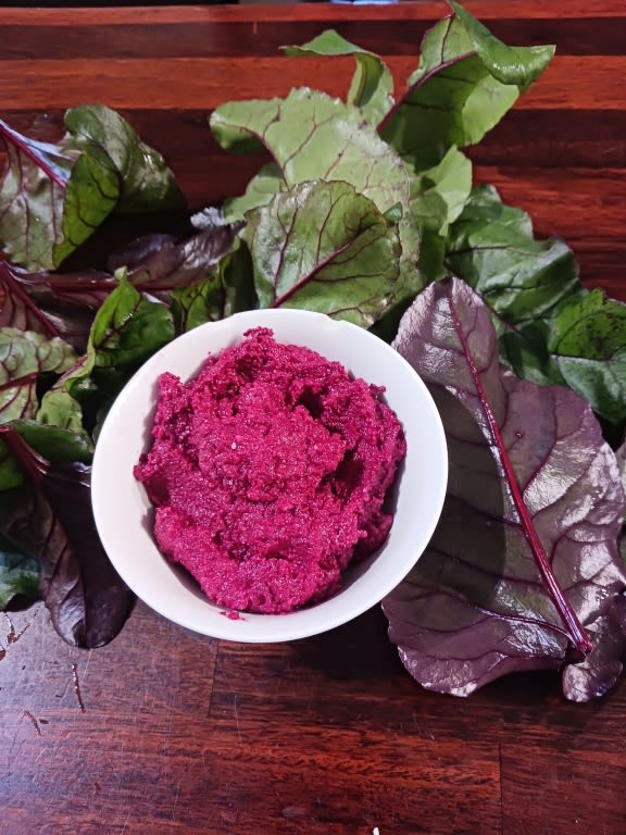 Roast beetroot, garlic and feta dip | bunch