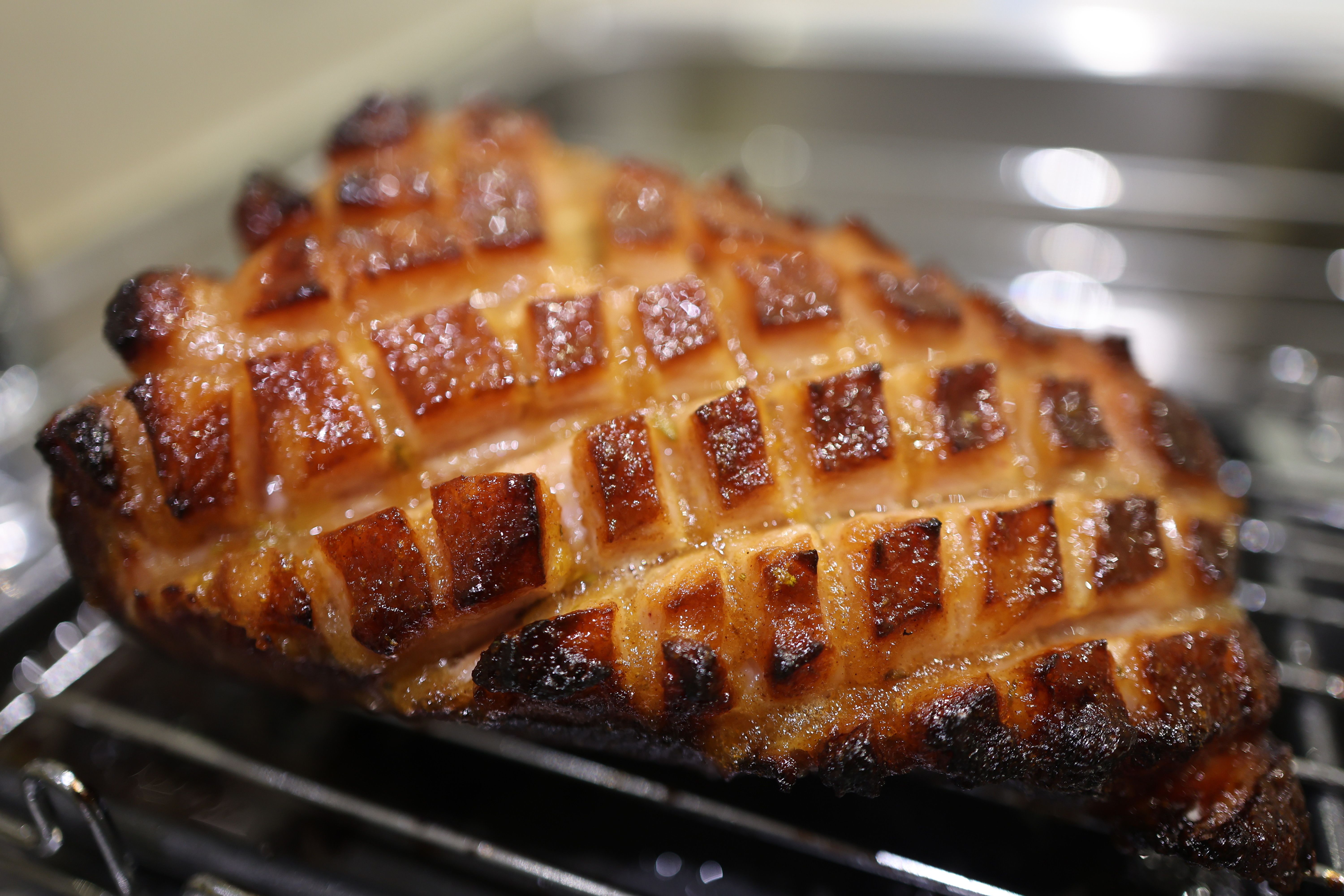 Baked Ham with Pineapple Brown Sugar Glaze | bunch