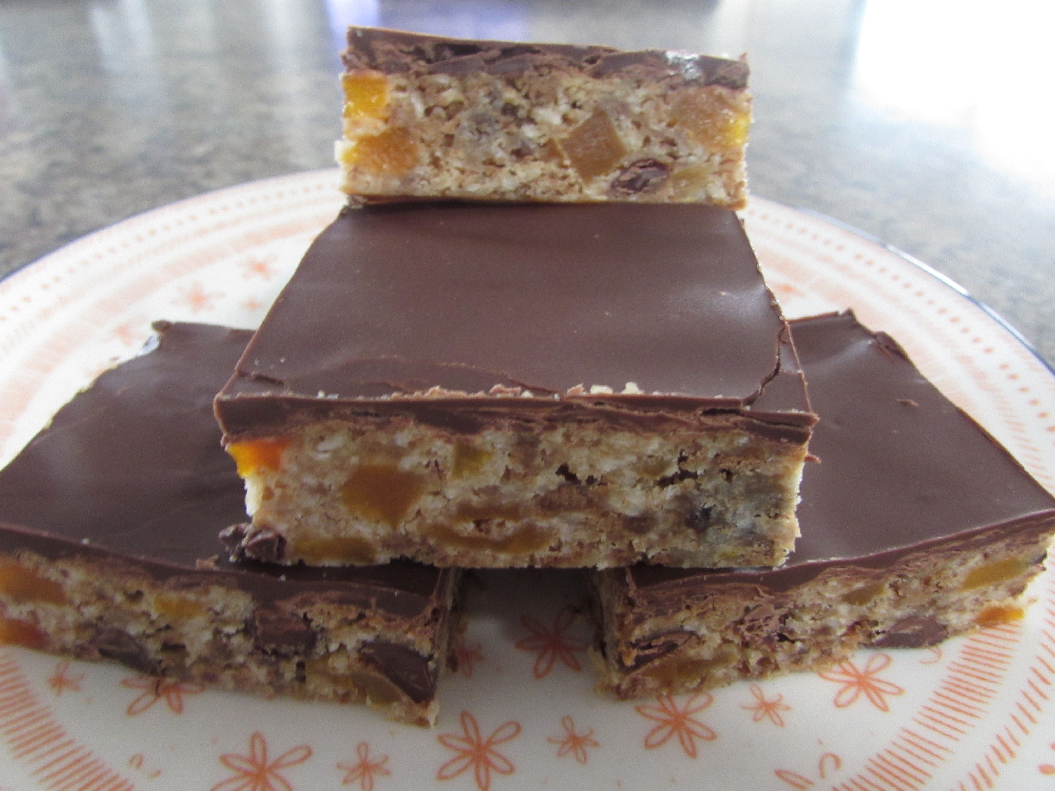 Apricot Chocolate Slice | bunch