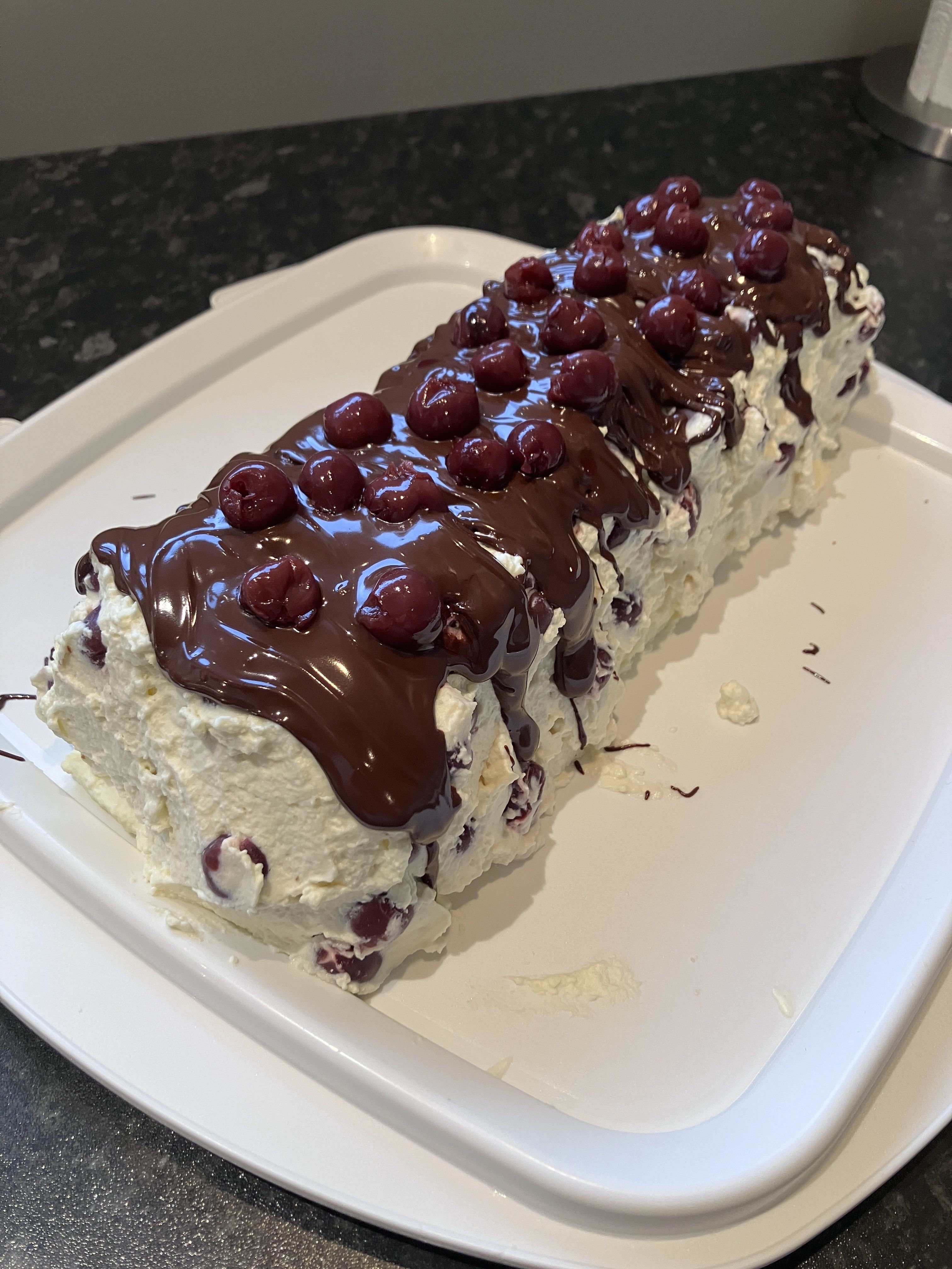 Black Forest Chocolate Ripple Log | bunch