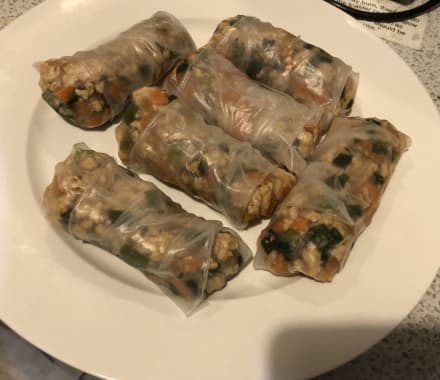 Chicken Mince Rice Paper Rolls | bunch