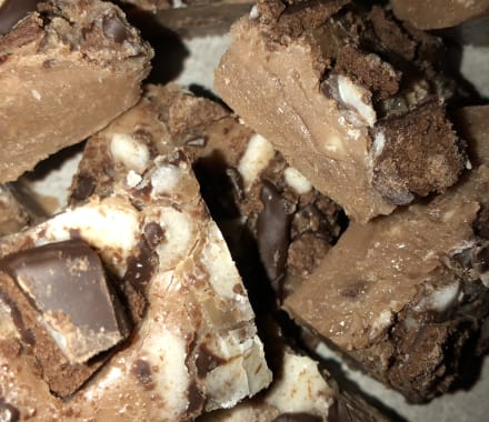 Mint slice fudge. | bunch